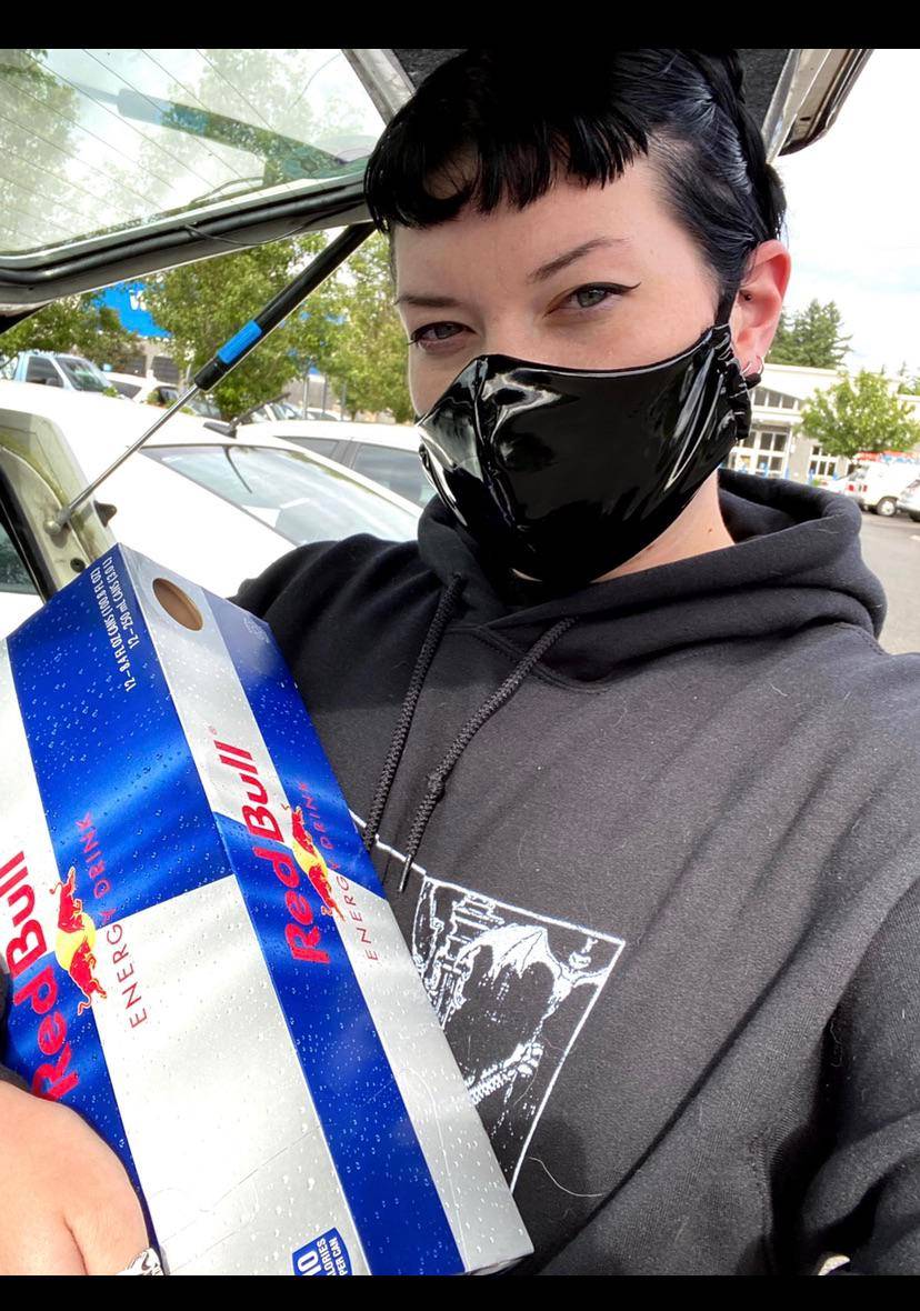 Feelin cute with my latex mask and precious cargo | Scrolller