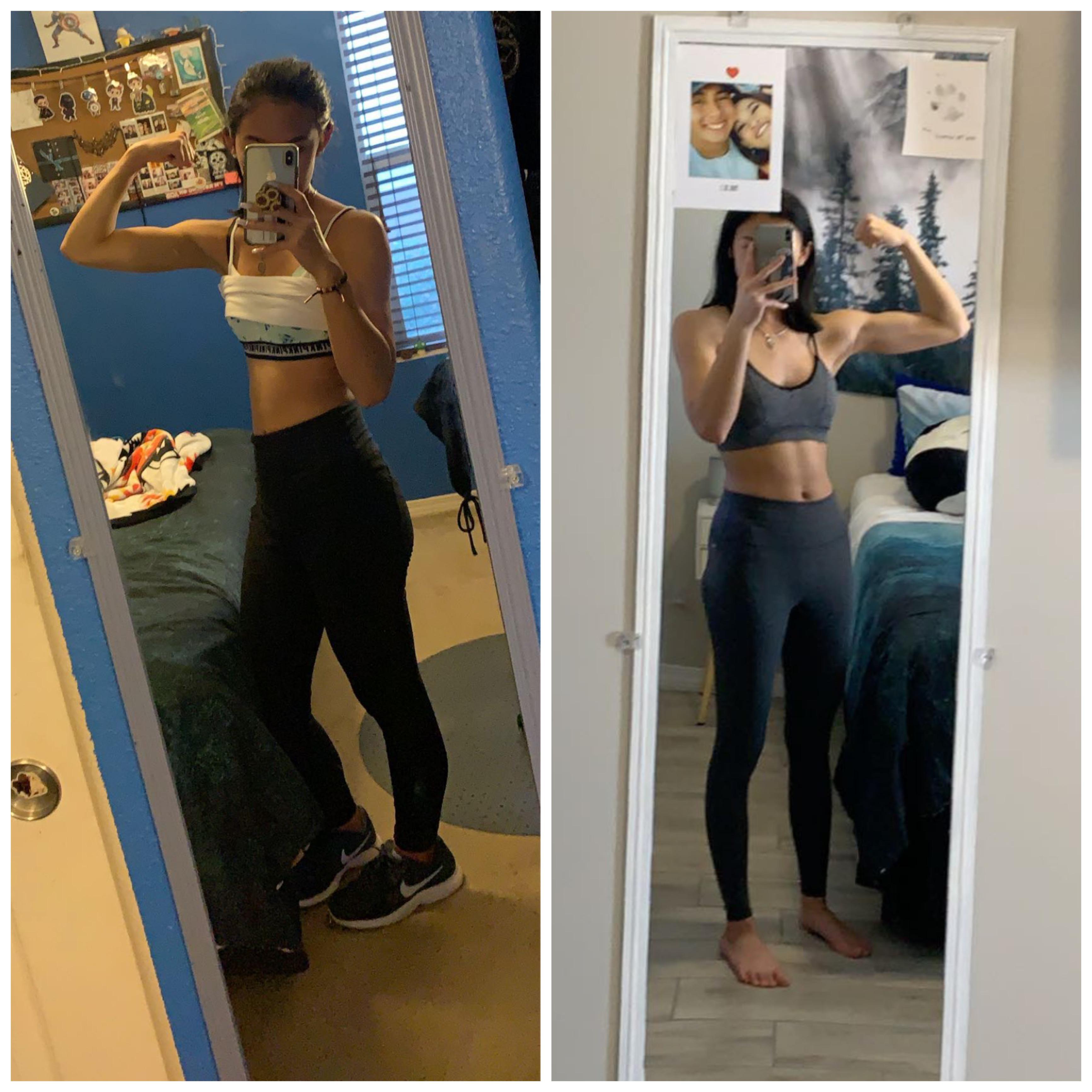 Feeling pretty proud at the progress I’ve made so far. First pic is from September 2019. Still ...