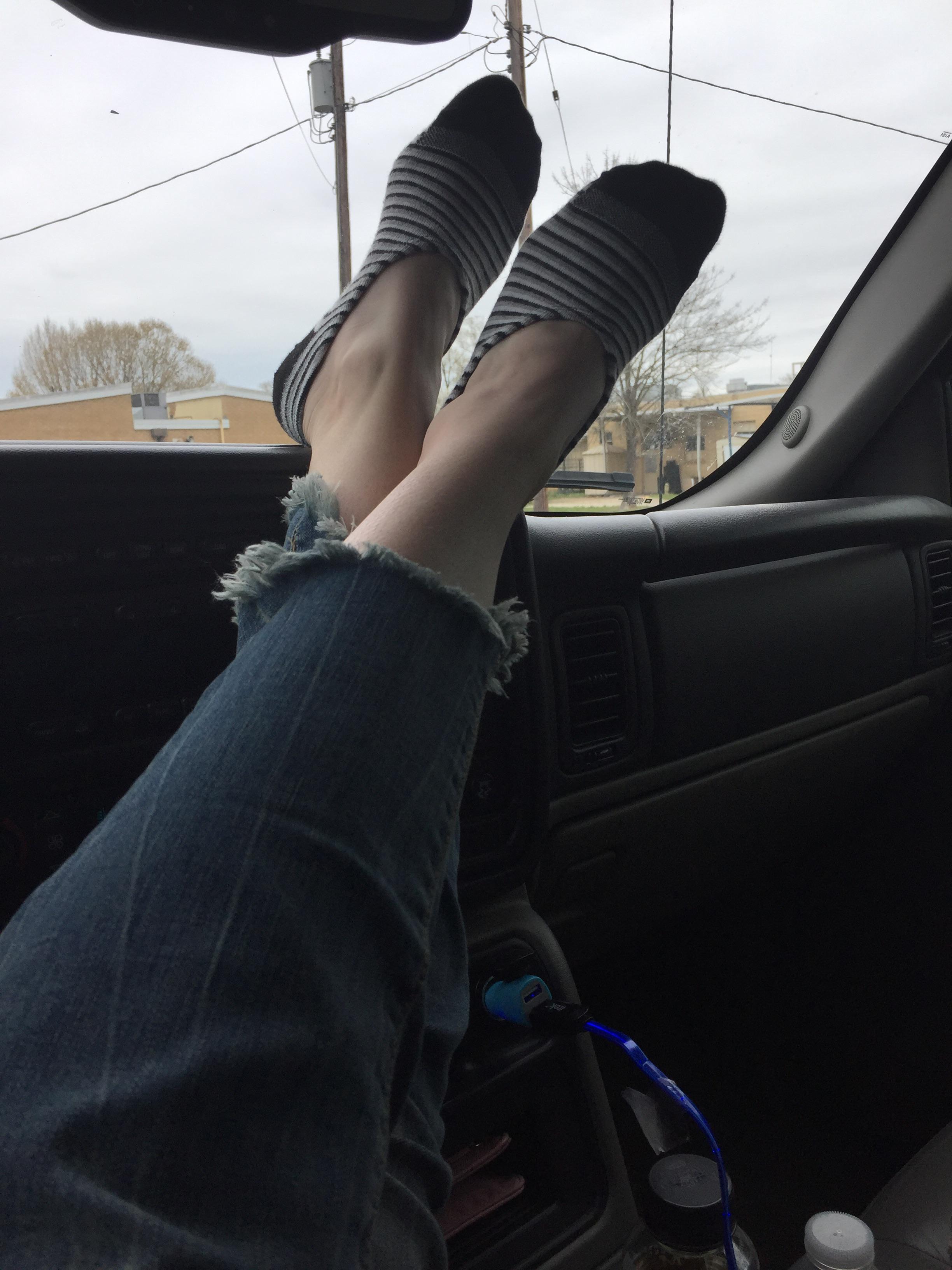 Feet up. Someone asked about my striped no show converse socks ️ | Scrolller