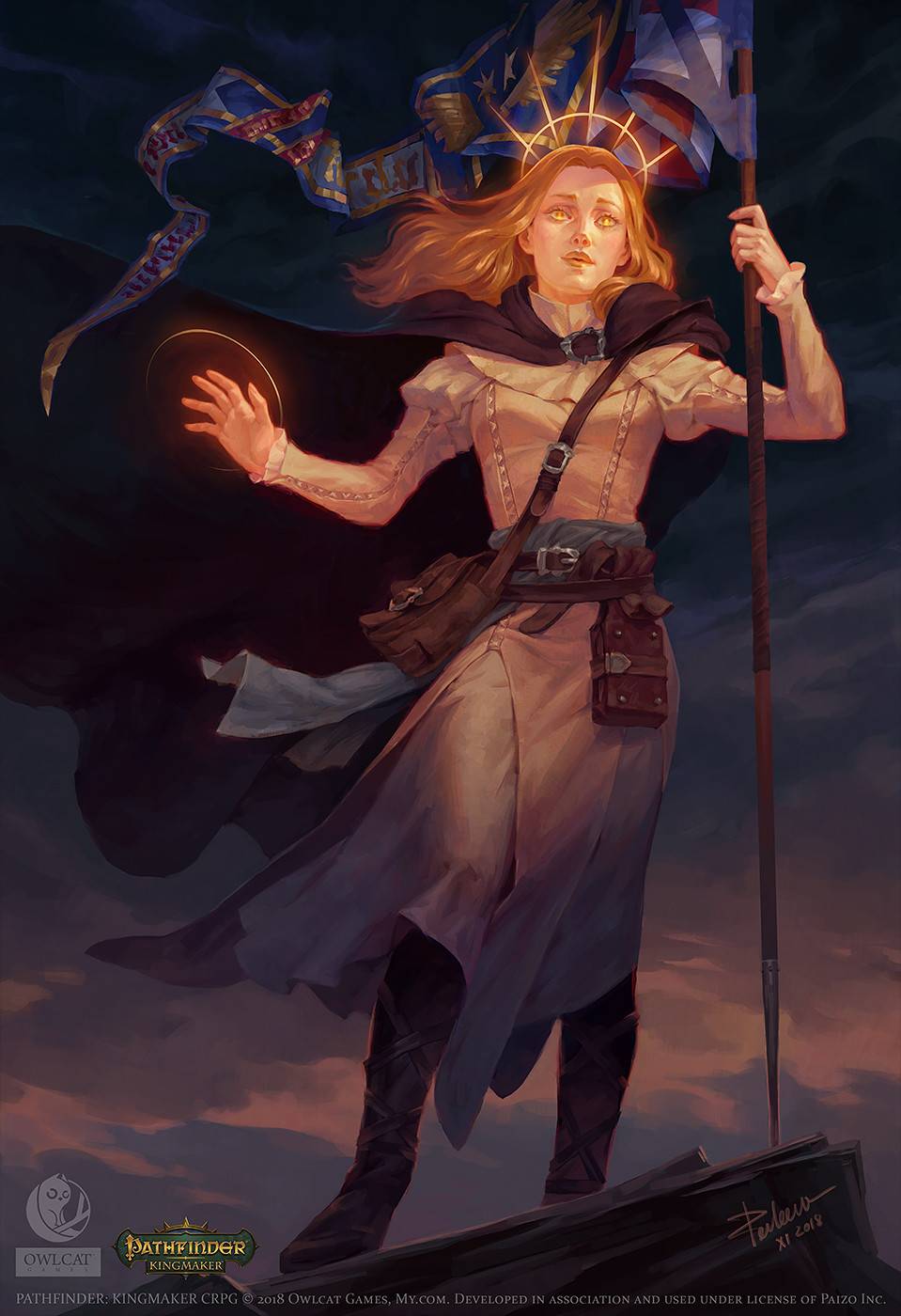 Female Aasimar Cleric by Anna Pavleeva | Scrolller