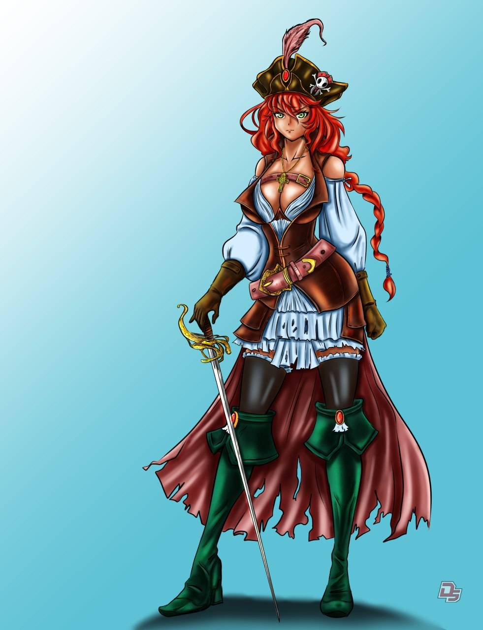 Female Swashbuckler - art by me. | Scrolller