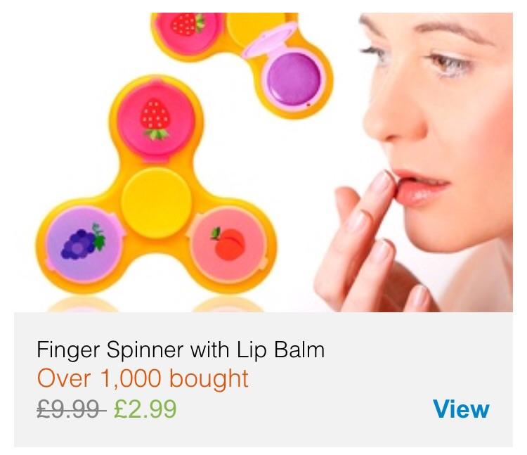 Fidget spinner with lip balm | Scrolller