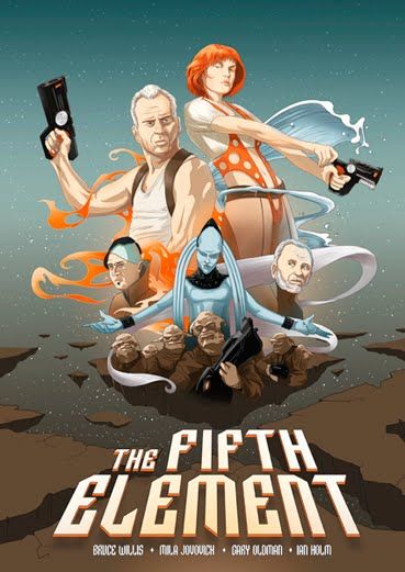 Fifth Element poster by Vaughan Flanagan | Scrolller