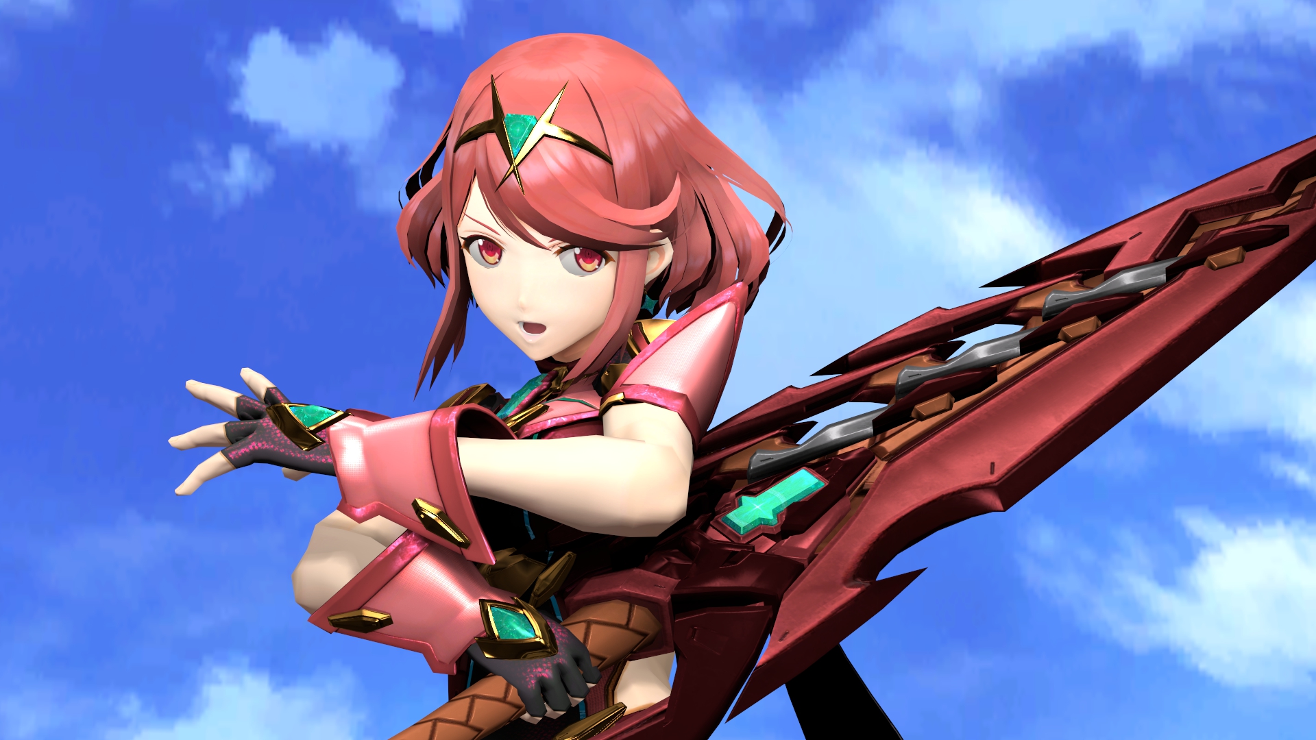 Fighting Pose Pyra | Scrolller