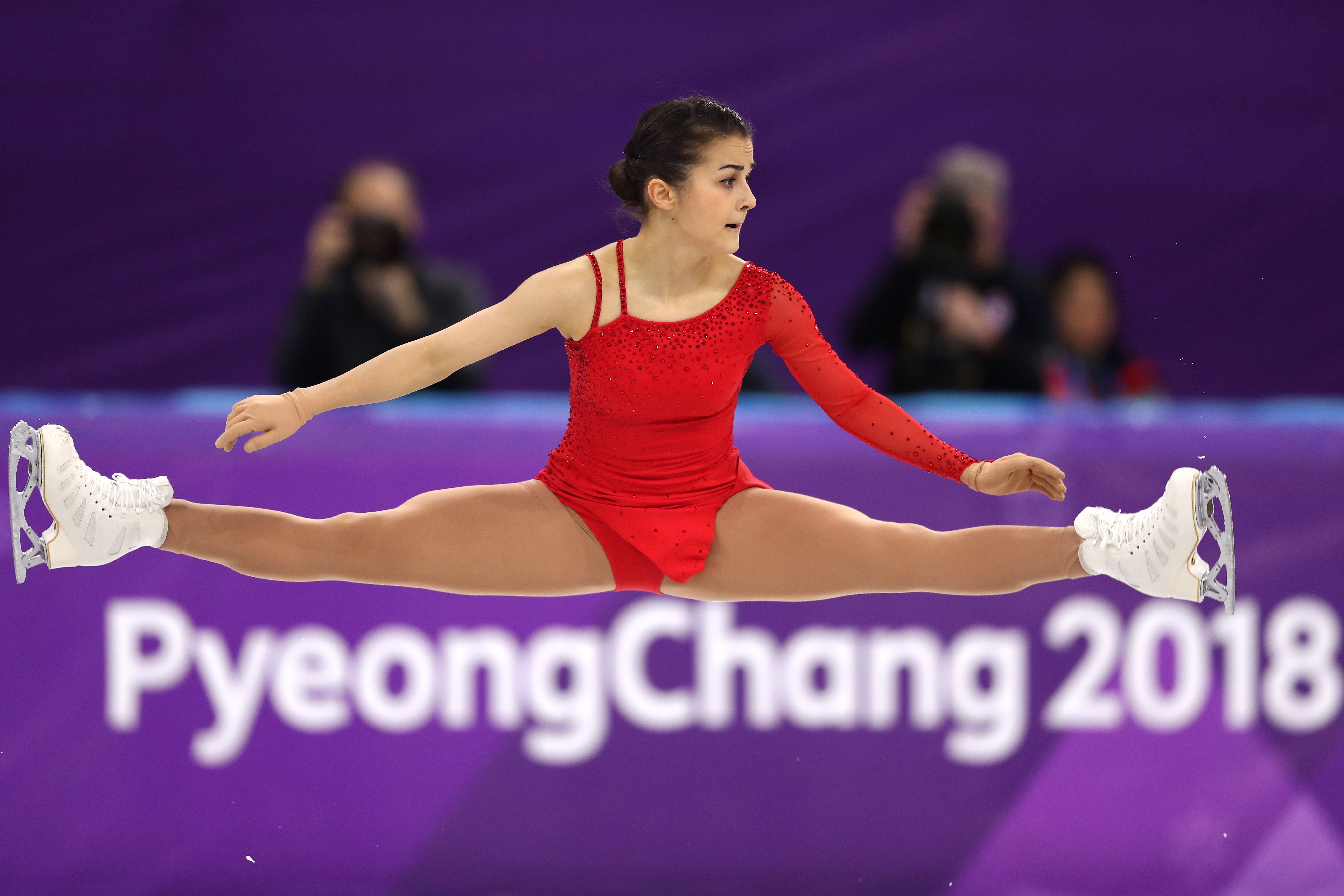 Figure skater Ivett Toth at 2018 Winter Olympic Games | Scrolller