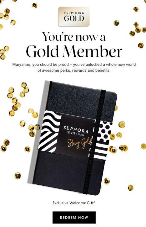 Finally became a Sephora Gold Member, and the welcome gift is a notebook LOL | Scrolller
