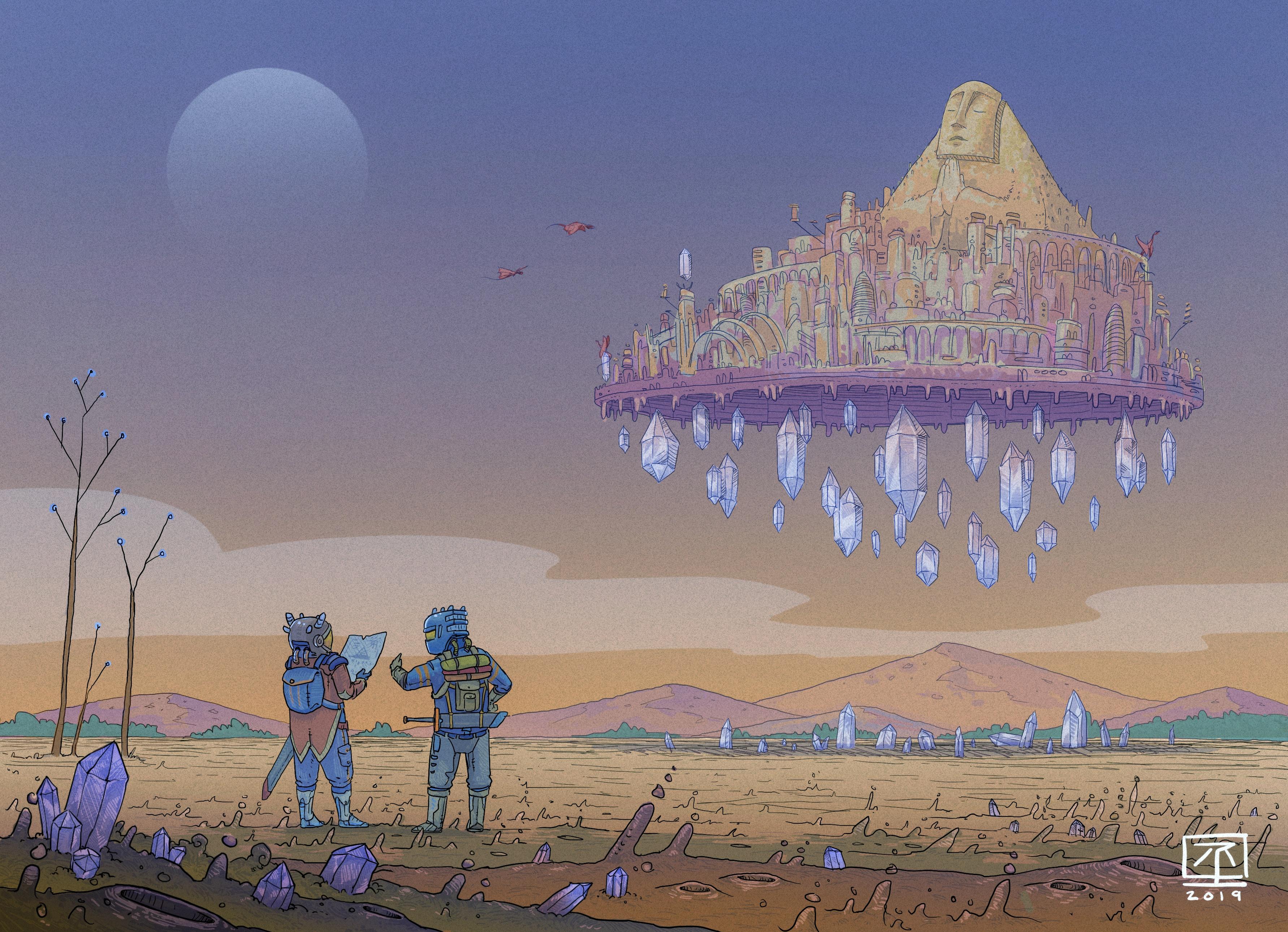 Finally finished my first procreate piece, titled "Yonder" | Scrolller