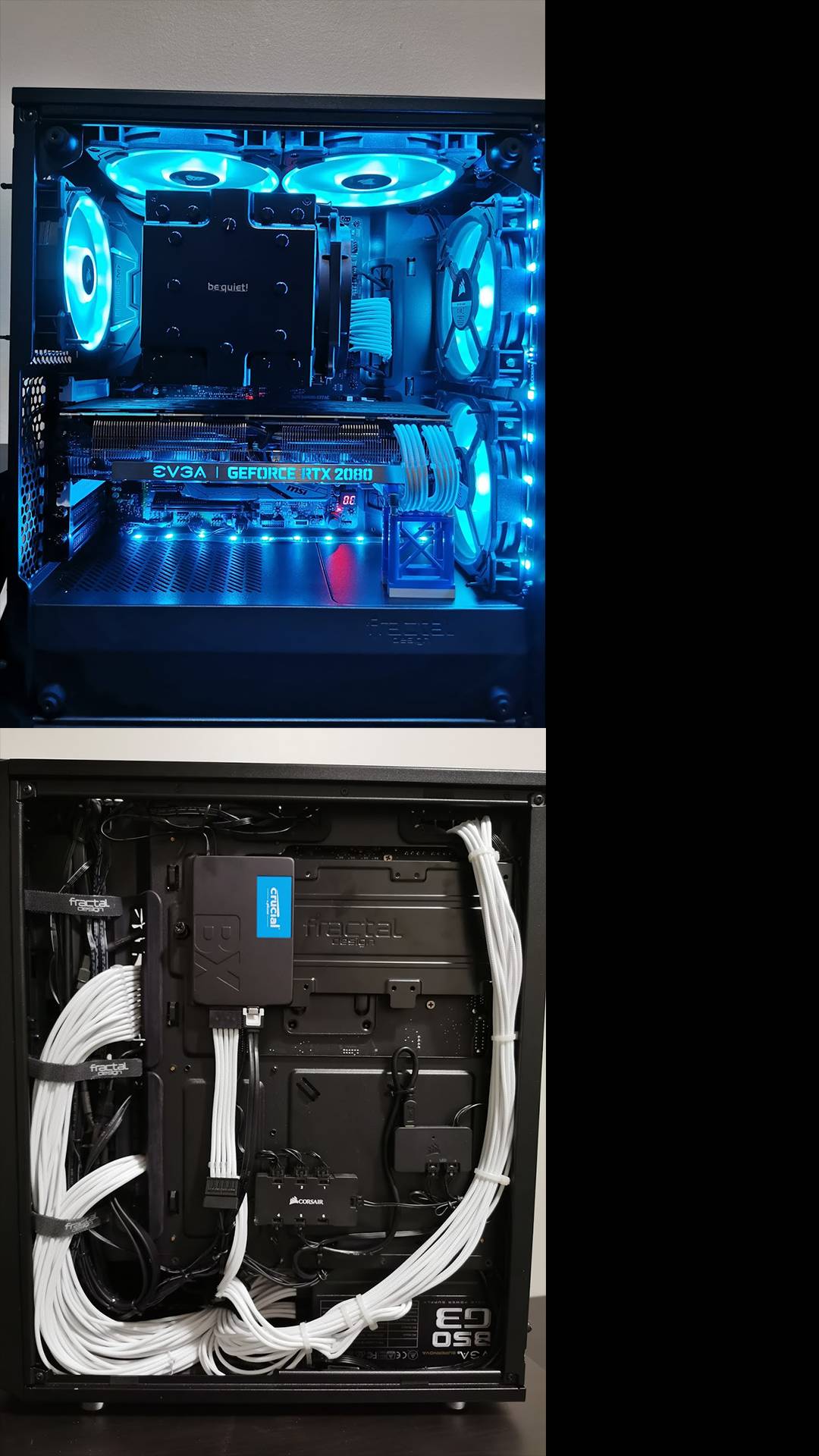 Finally got around to cable managing the back of the case! I wish I took some before pictures of ...