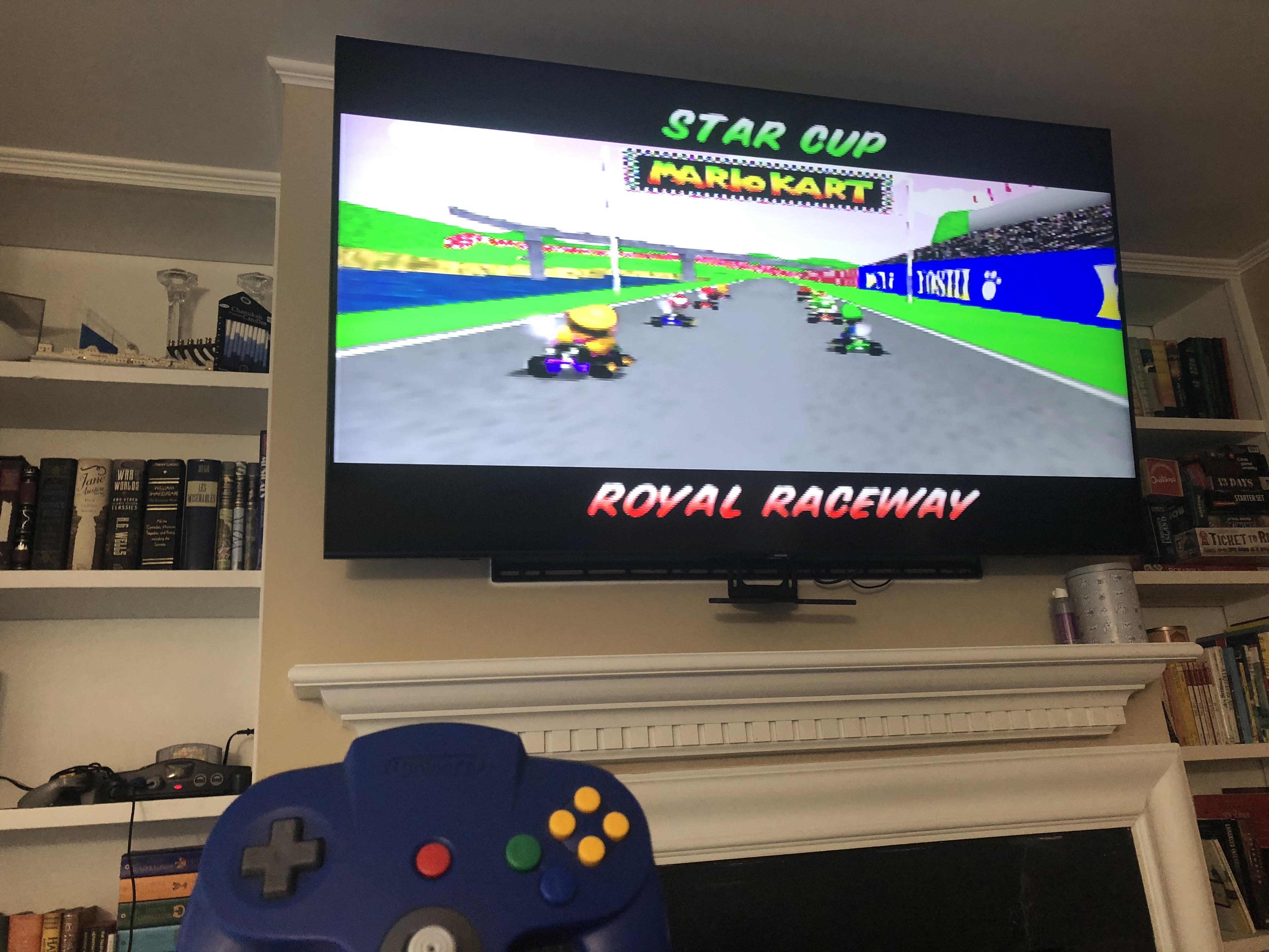 Finally got it hooked up to our big screen! | Scrolller