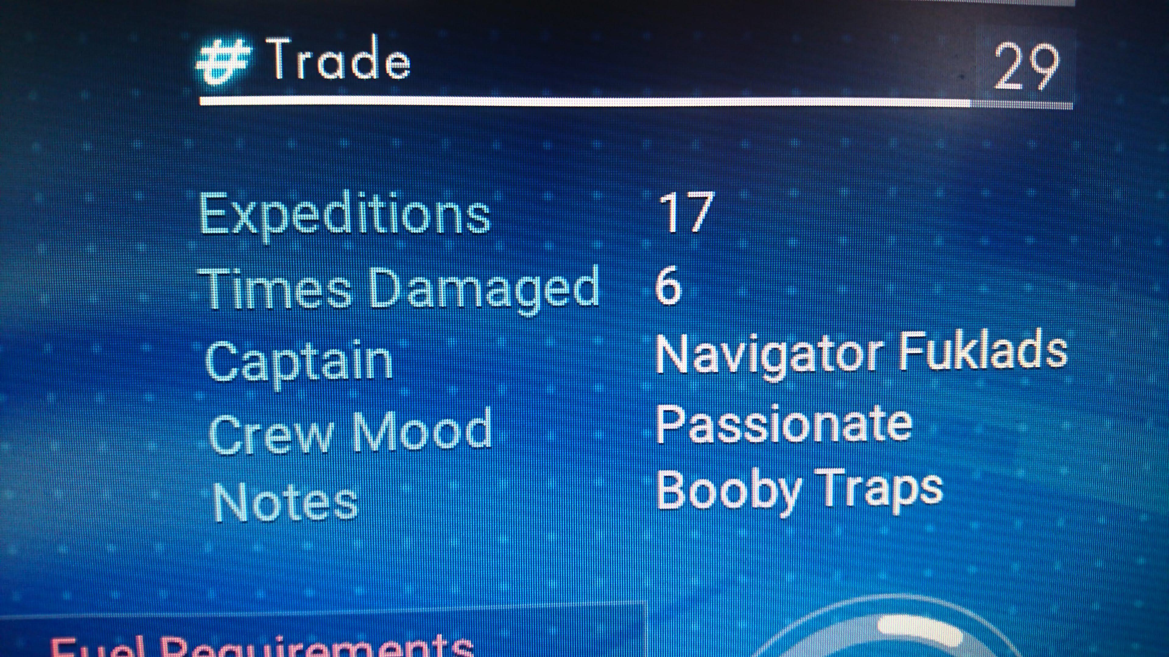 Finally got myself my first freighter and this is the name of my first frigate Captain ...