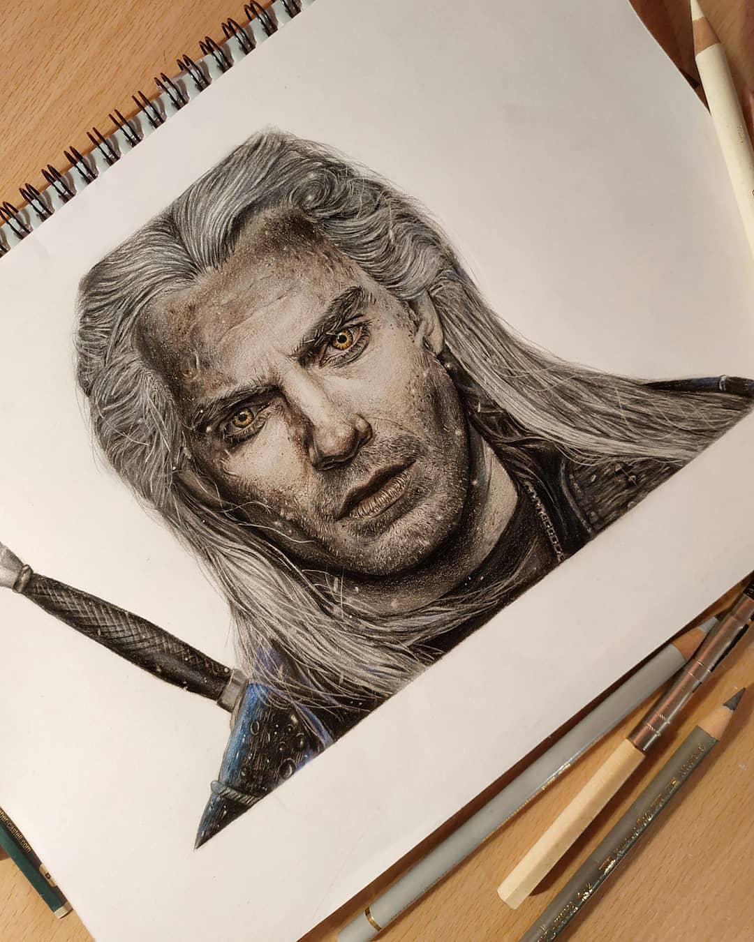 Finally I've finished my Witcher drawing! Hope you like it! | Scrolller