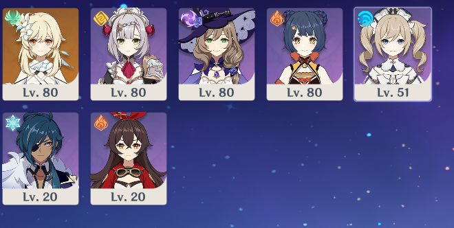 Finaly, after more than a month my barbara leveled up from 50 to 51 | Scrolller