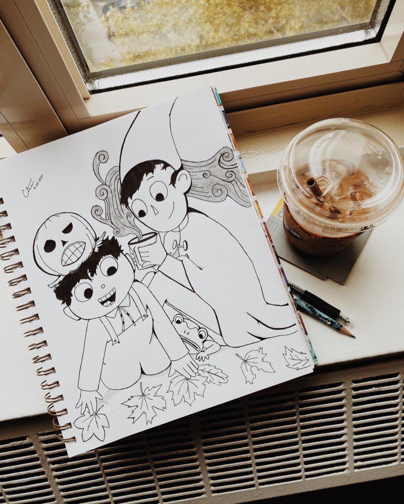 Finished a quick drawing of these fellas in time for fall (and my annual rewatch)! | Scrolller