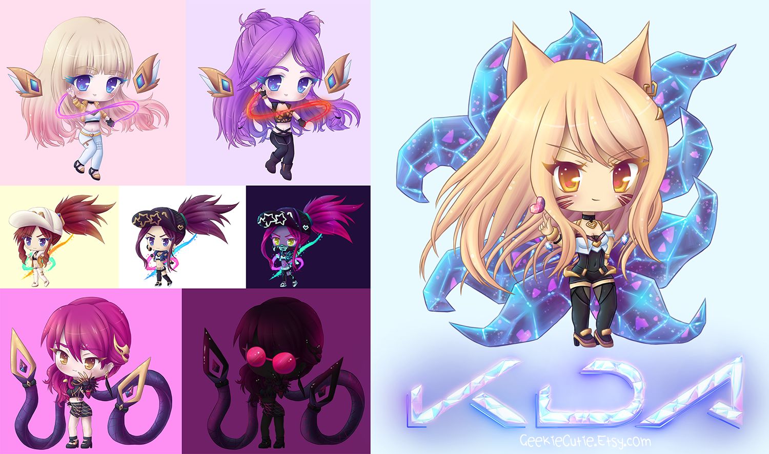 Finished all the chibis :) | Scrolller