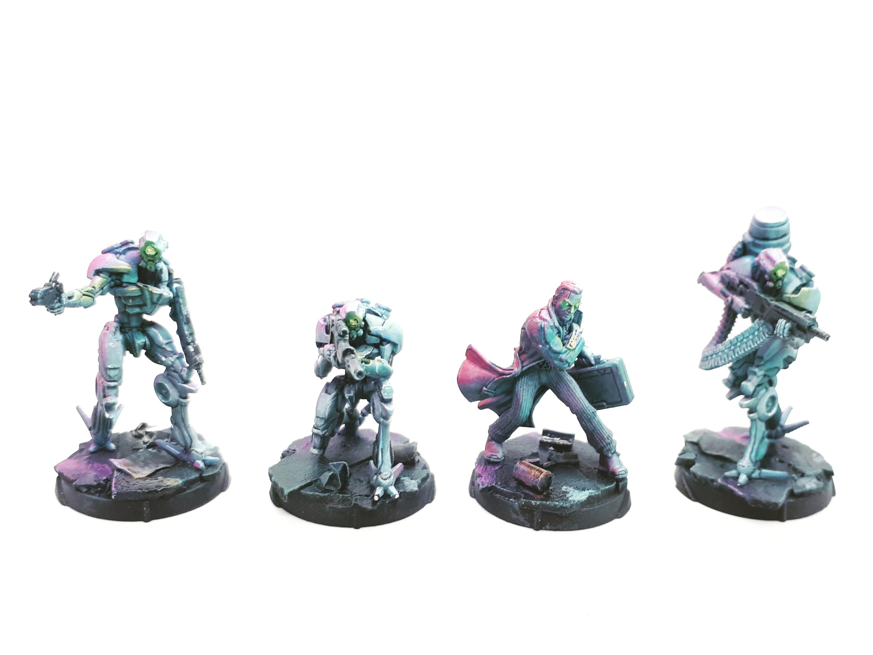 Finished my first Infinity Miniatures (Aleph Dakini Tacbots) | Scrolller