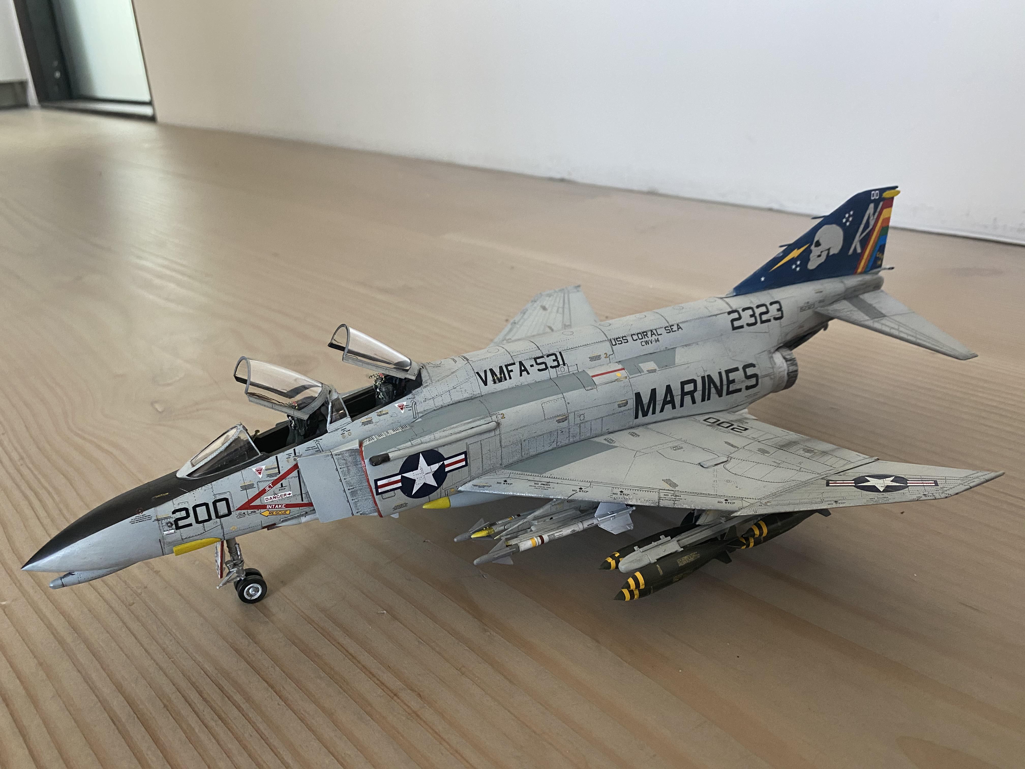 Finished my first kit in 3 years, really happy how it turned out. Academy 1/48 F-4N | Scrolller