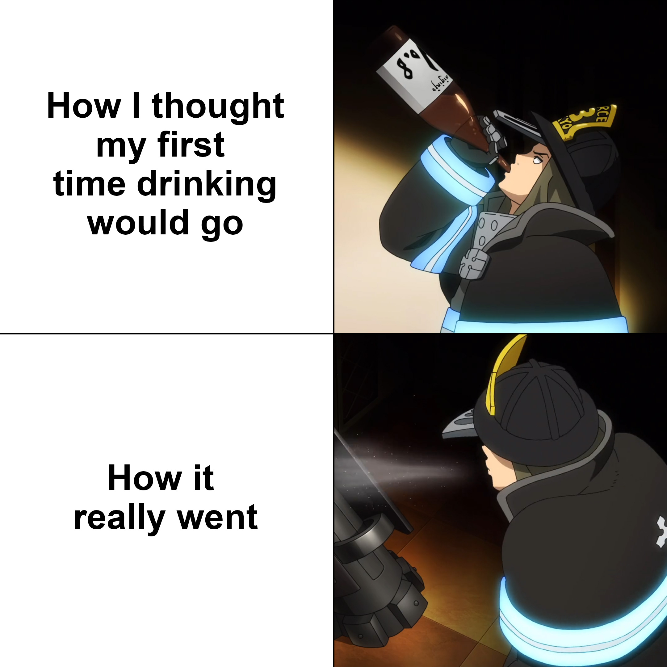 [Fire Force] Remember to Drink Responsibly | Scrolller