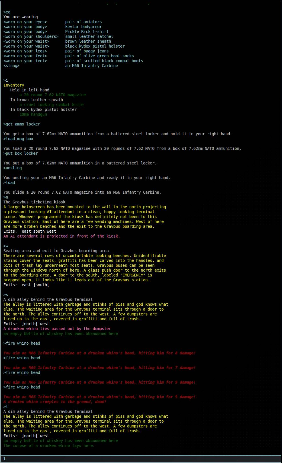 Firearms, ammunition, and weapons functionality in CyberMUD | Scrolller
