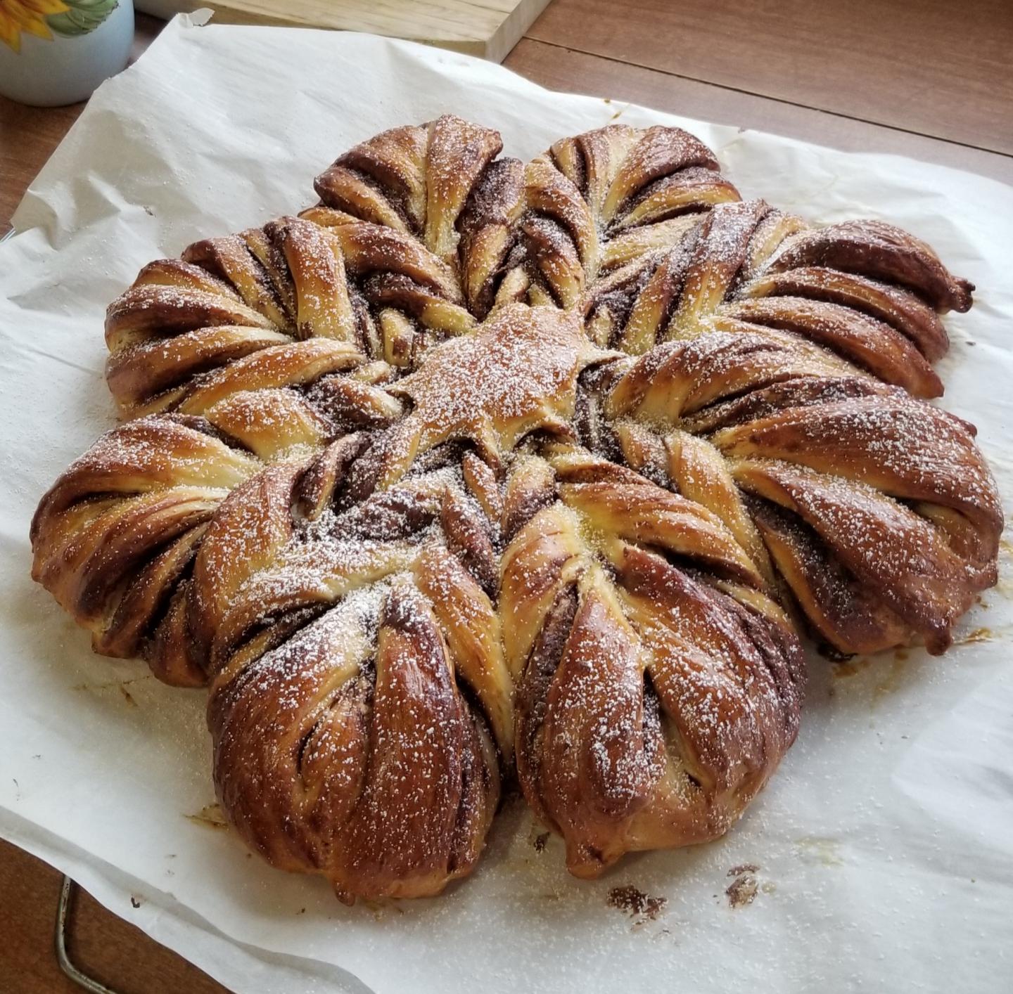 First attempt at a nutella star bread | Scrolller