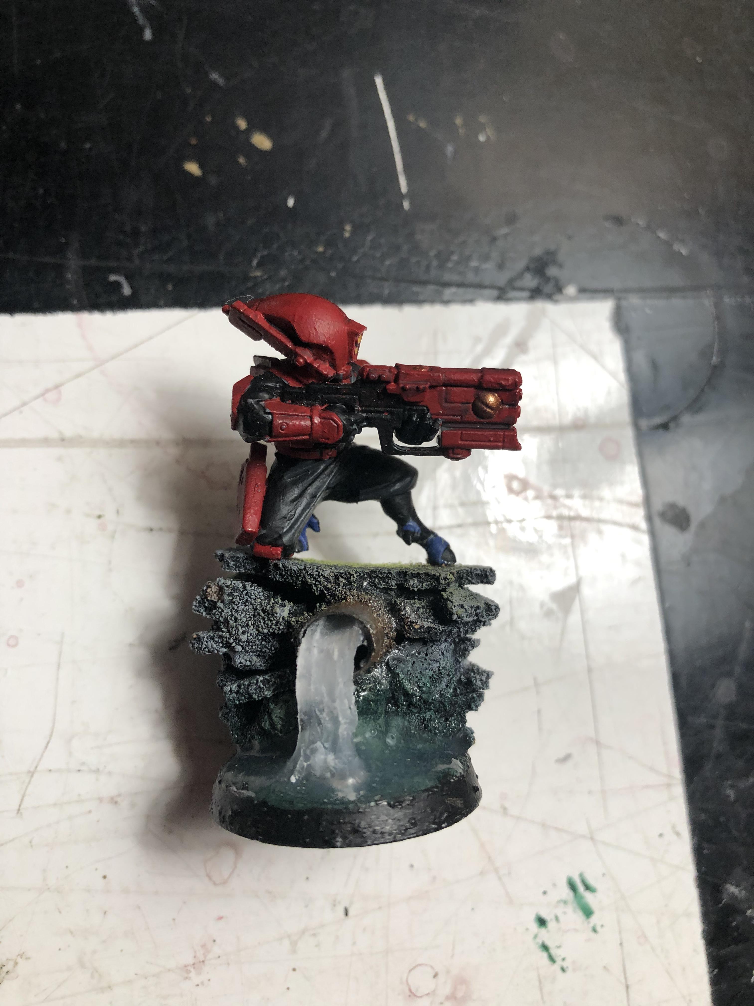 First base with water effects. | Scrolller