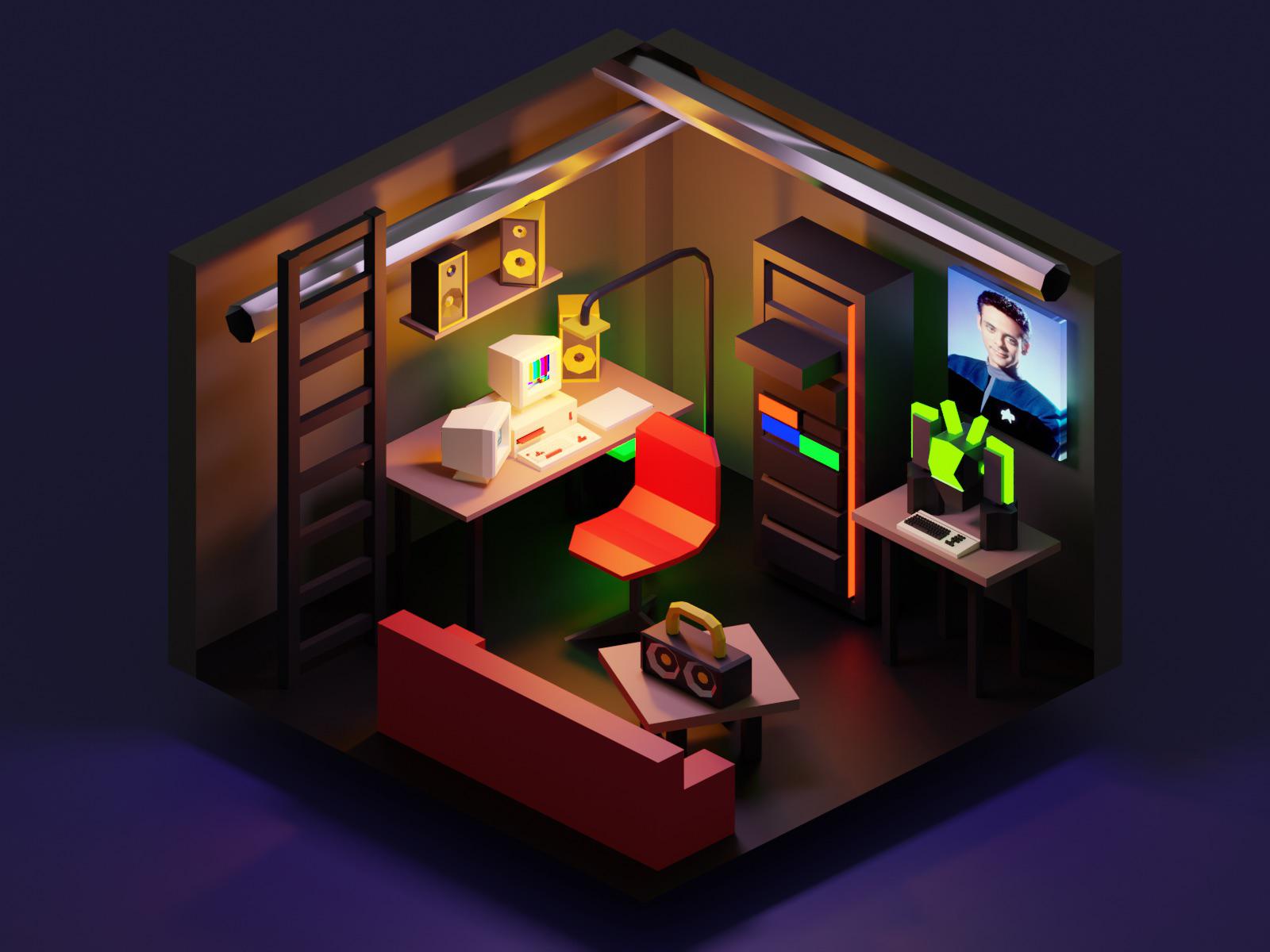 First Blender Render, Inspired by Polygon Runway | Scrolller