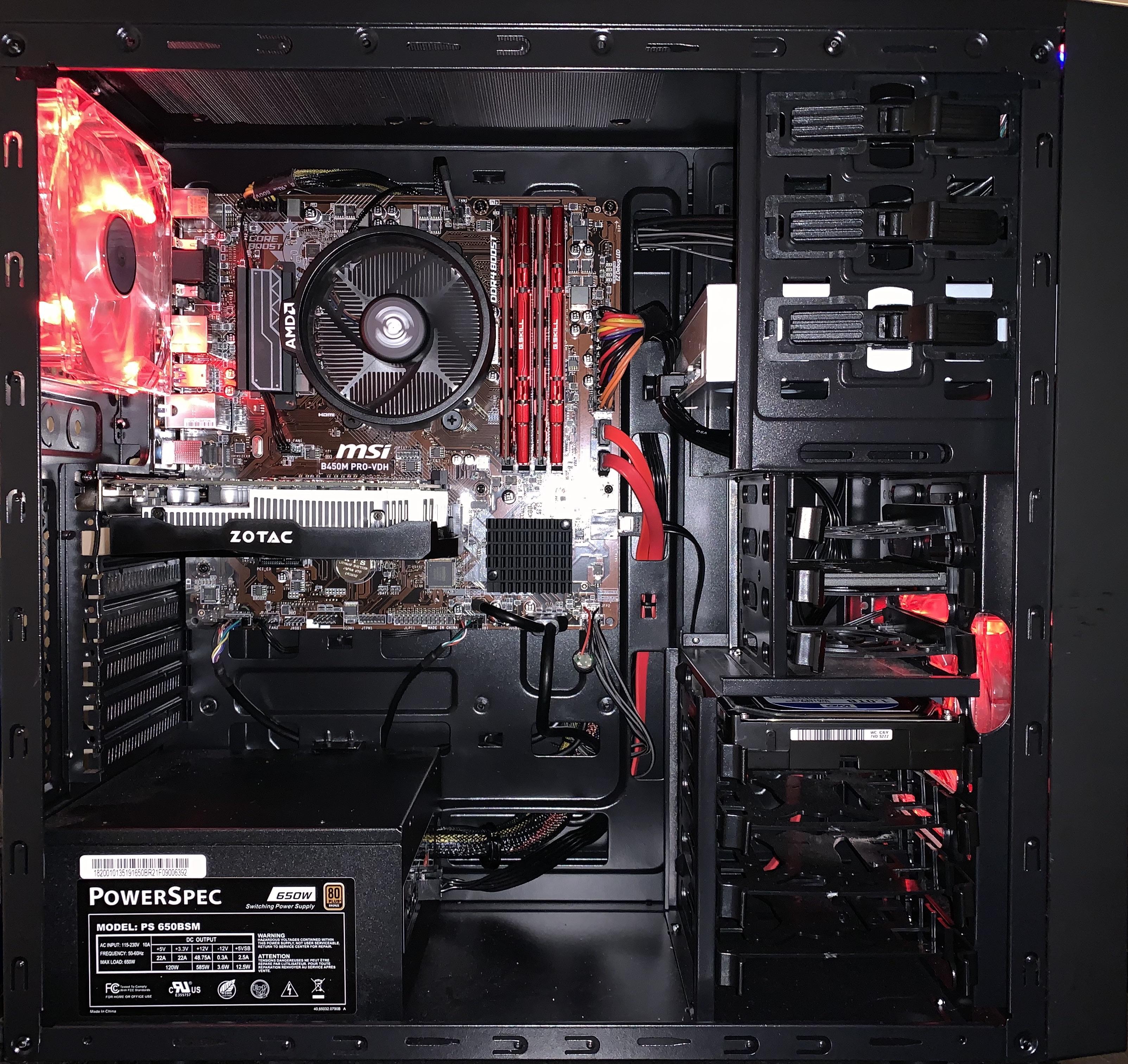 First build, first attempt at cable management in a cheap case | Scrolller