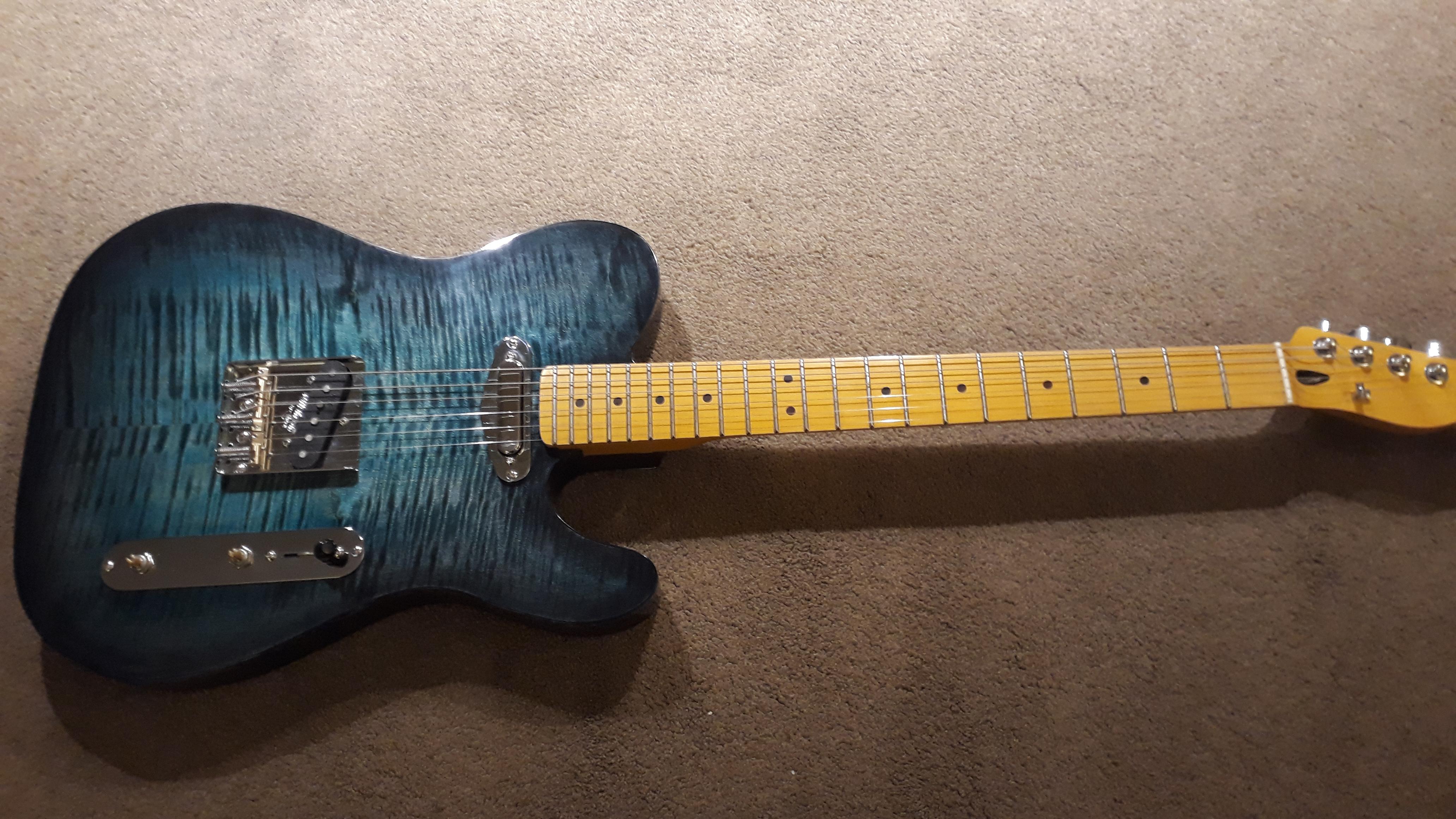 First build in 15 years. 100% maple, chambered tele. Been an incredibly fun and holistic ...