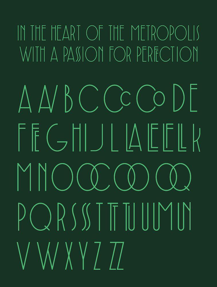 First commissioned font face. | Scrolller