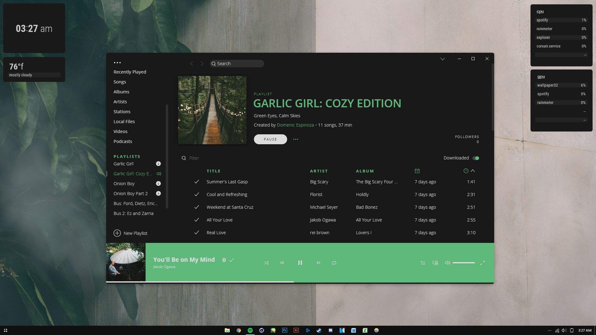 First day with Rainmeter and Spicetify | Scrolller