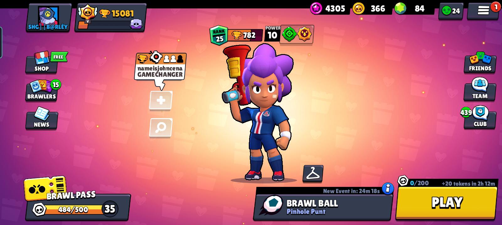 First ever brawler too 782 trophies will post a post after 10 min showing that maybe I reach r26 ...