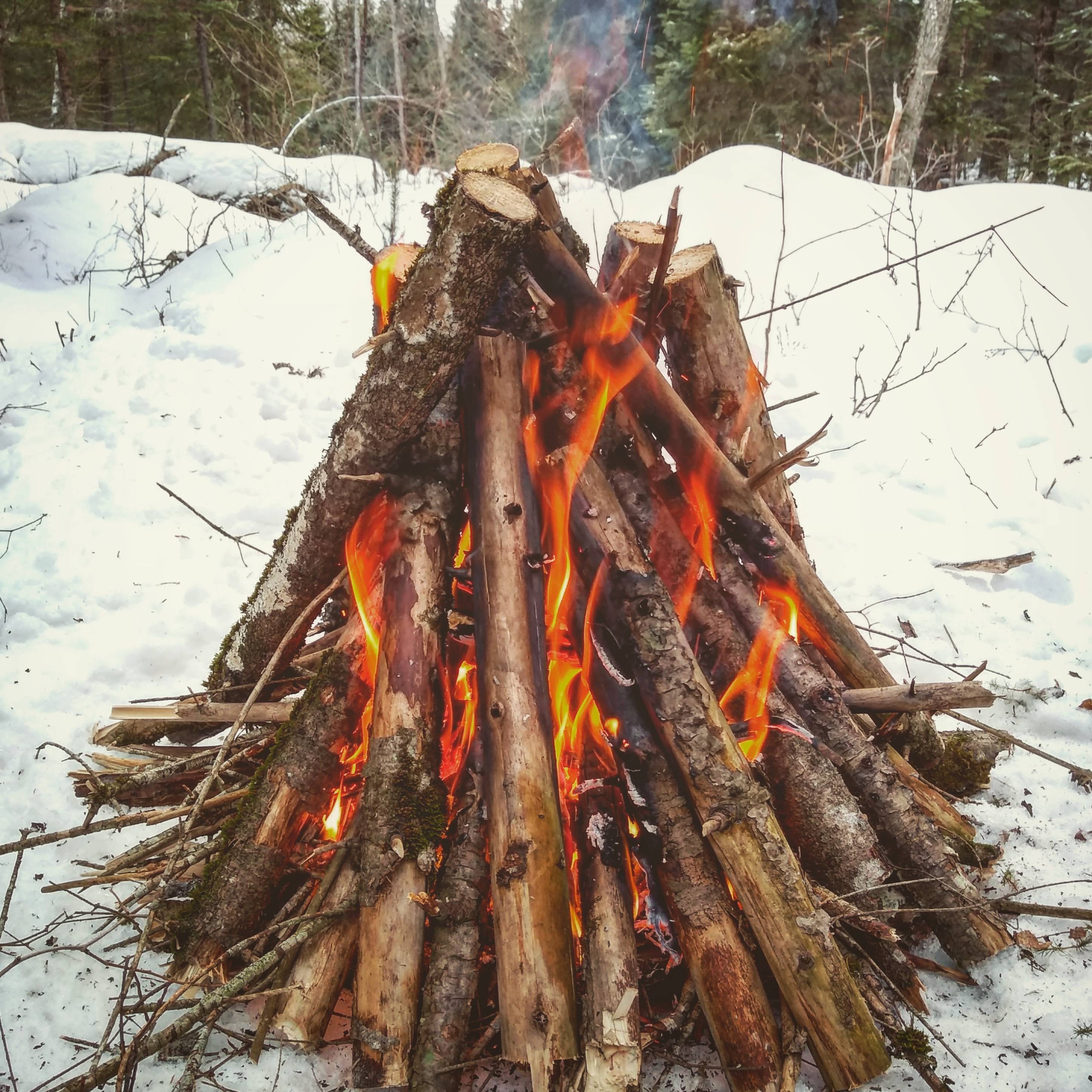 First fire of the new camp | Scrolller