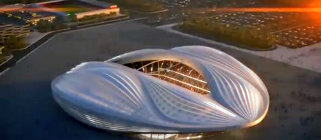 First pictures of Qatar World Cup stadium ridiculed for looking like a 'vagina' | Scrolller