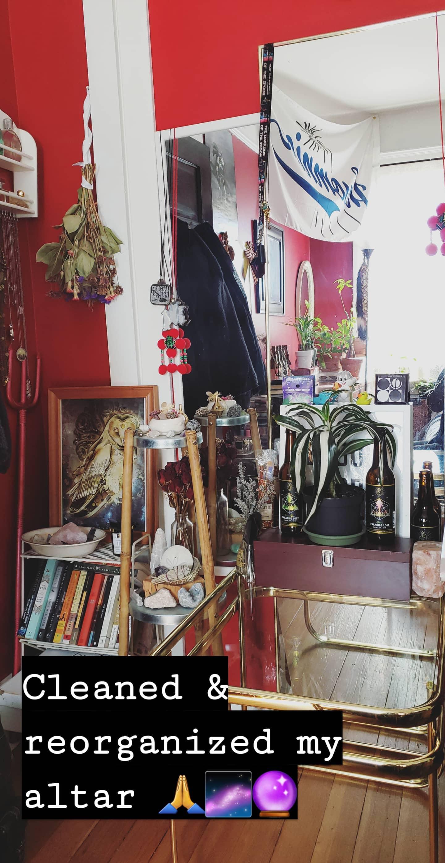 First post, cleaned and reorganized my altar in this quarantine! X-posted | Scrolller
