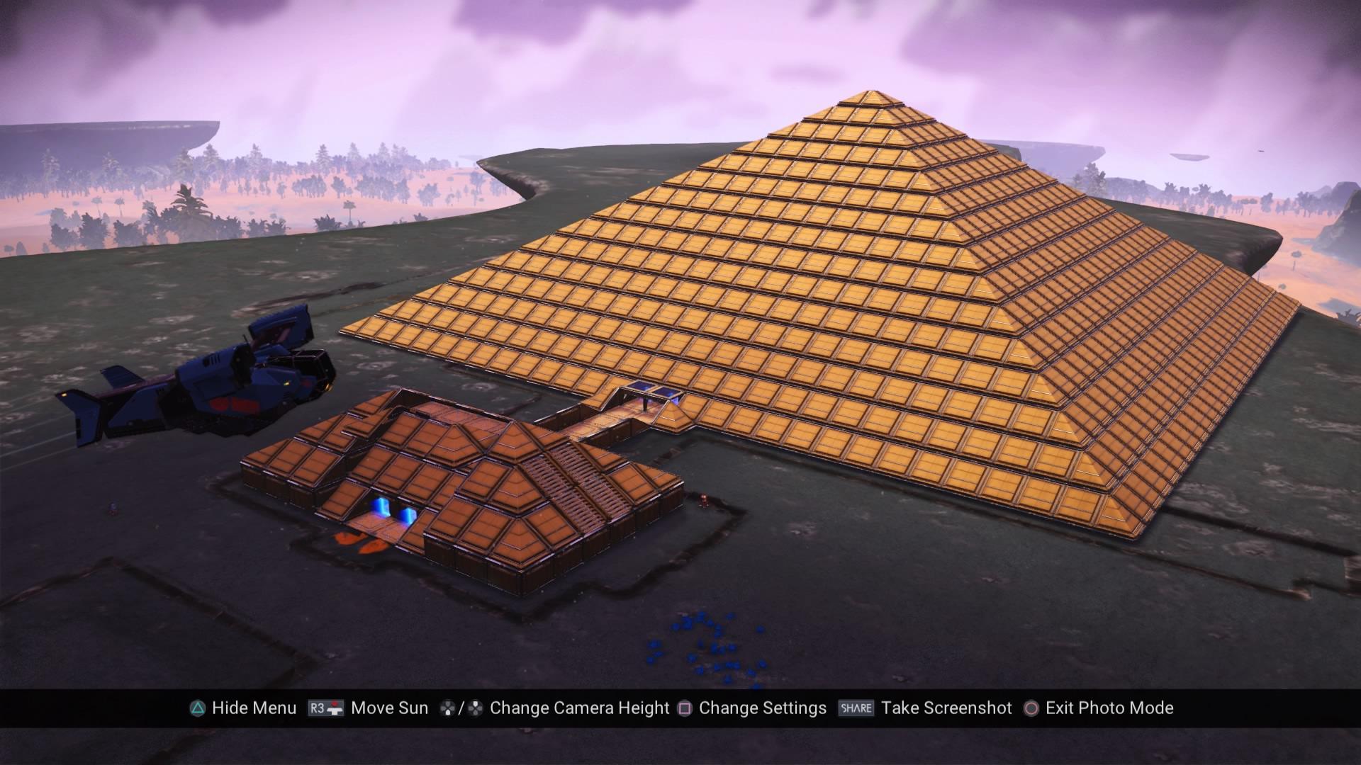 First pyramid build. Not much to see inside yet as game kept crashing. Hope to continue adding ...