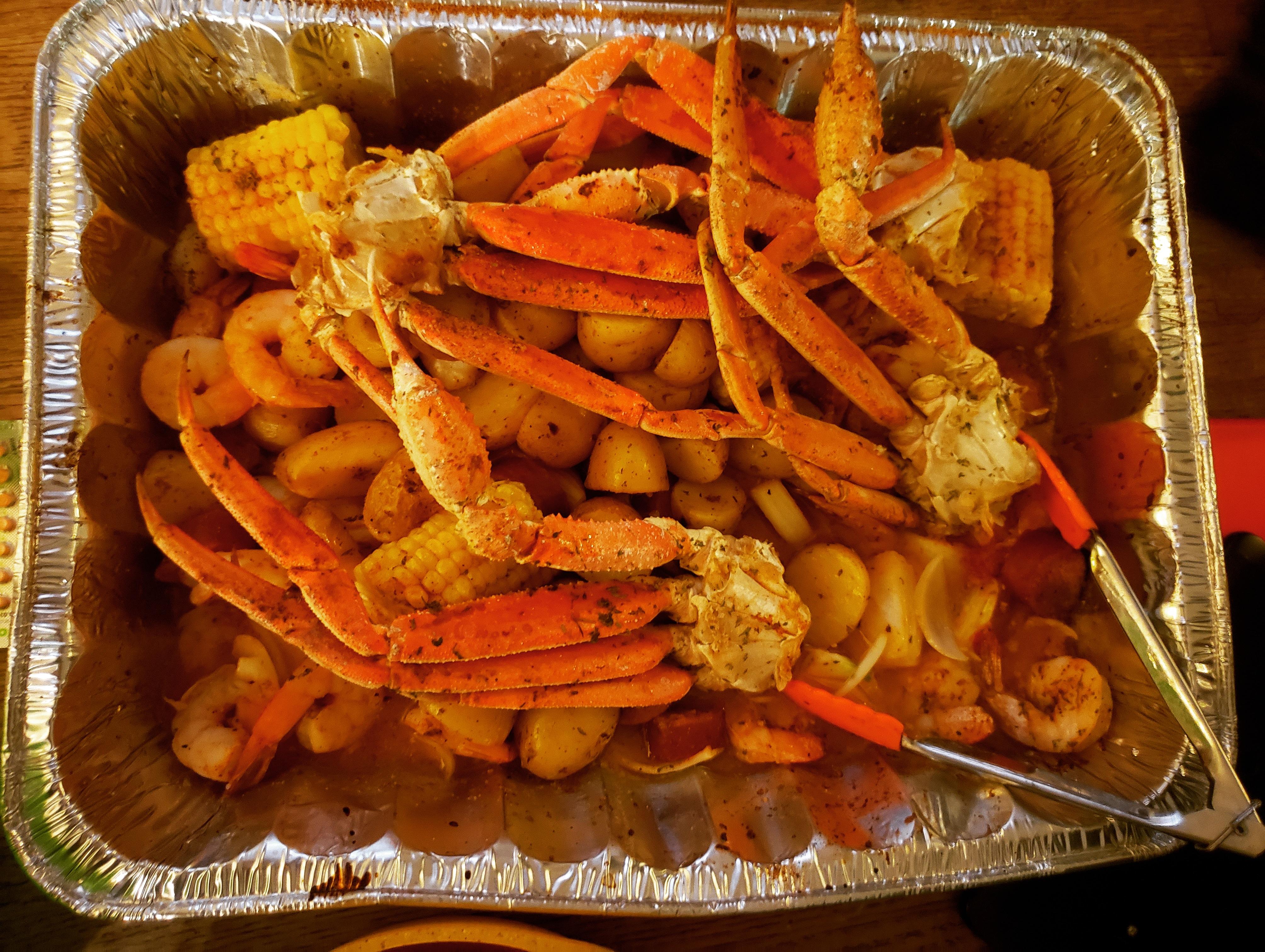 First time doing a seafood bake instead of a boil | Scrolller
