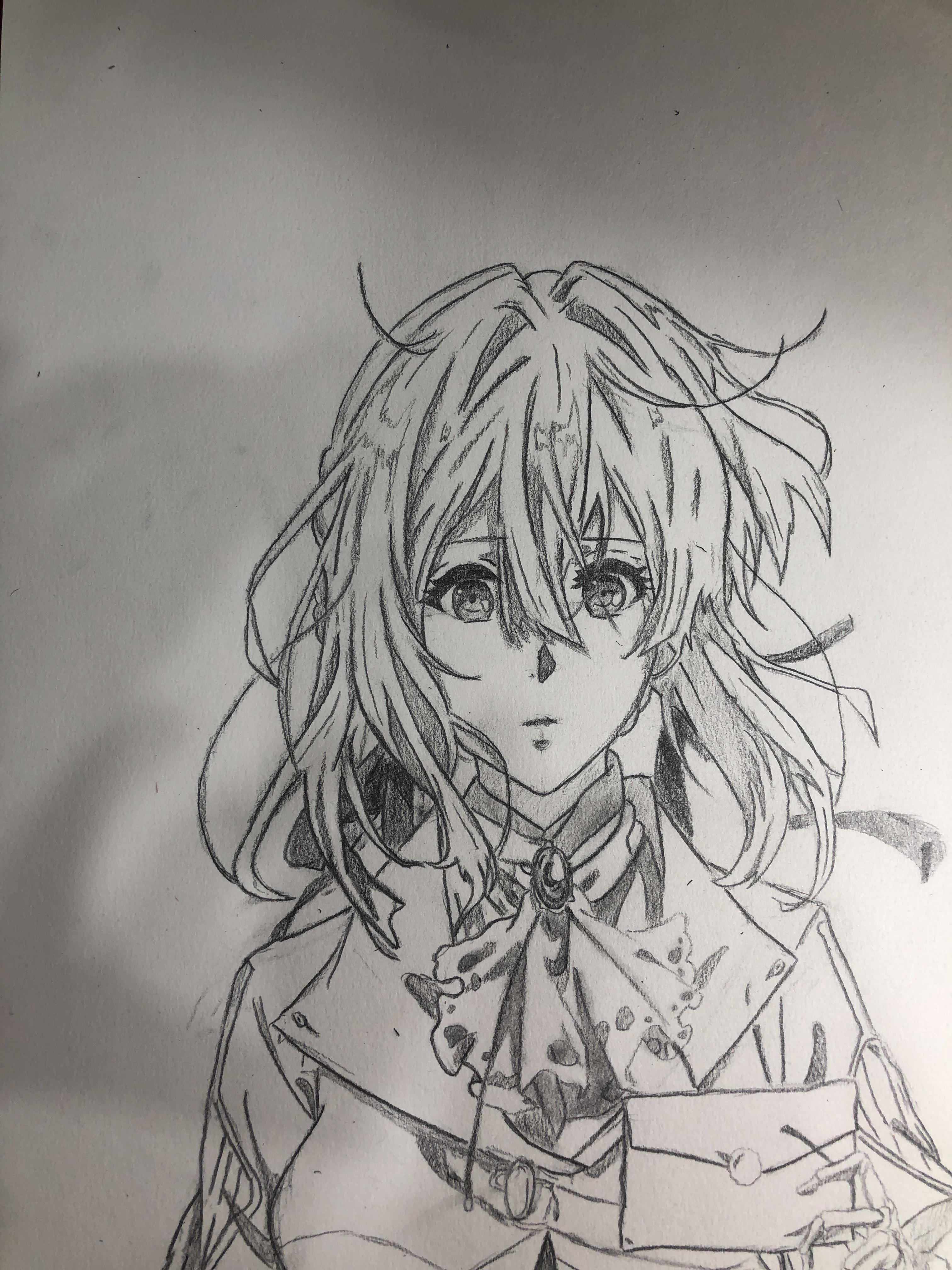 First time draw VioletEvergarden | Scrolller