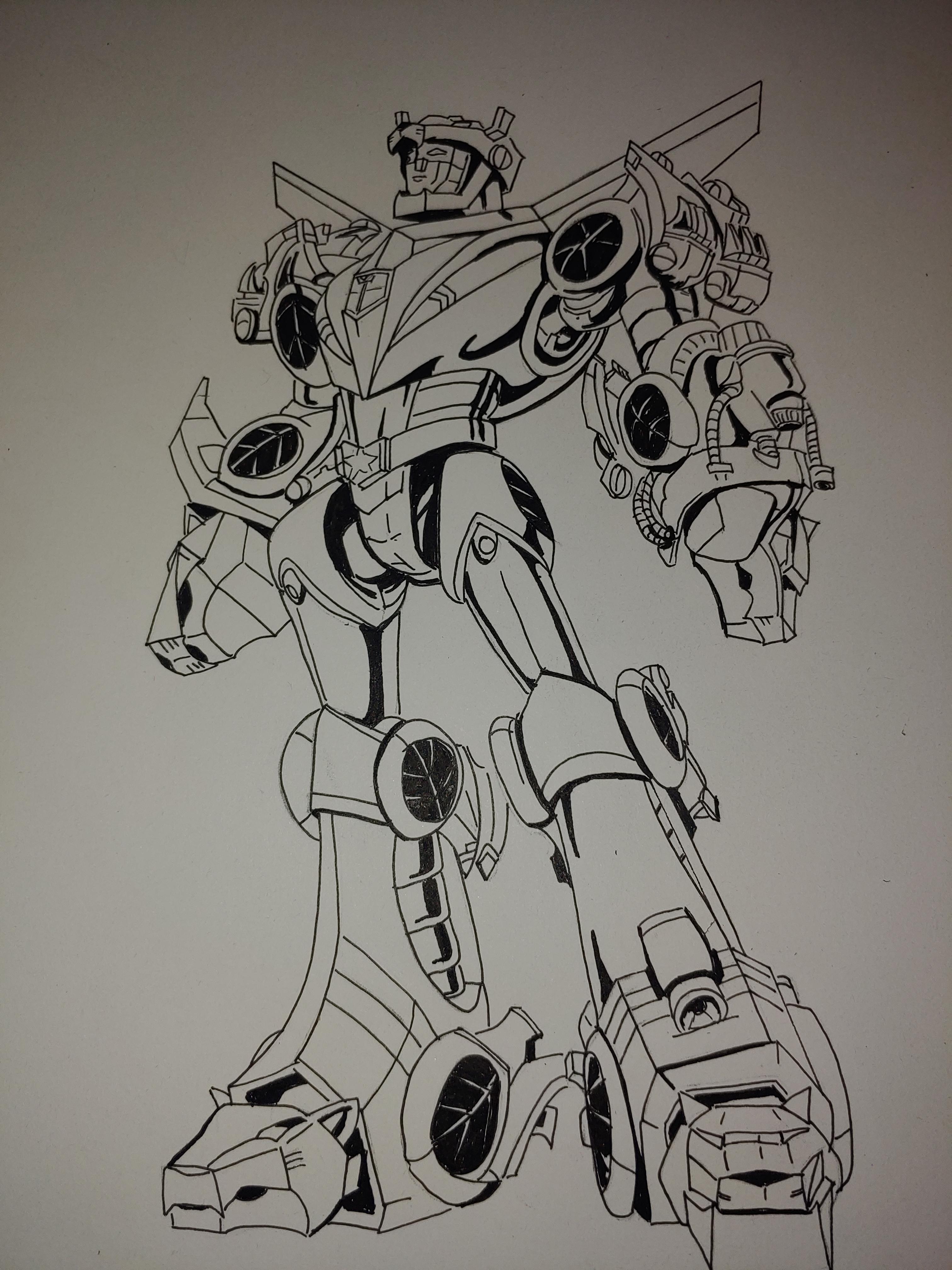 First time drawing line art with markers. | Scrolller