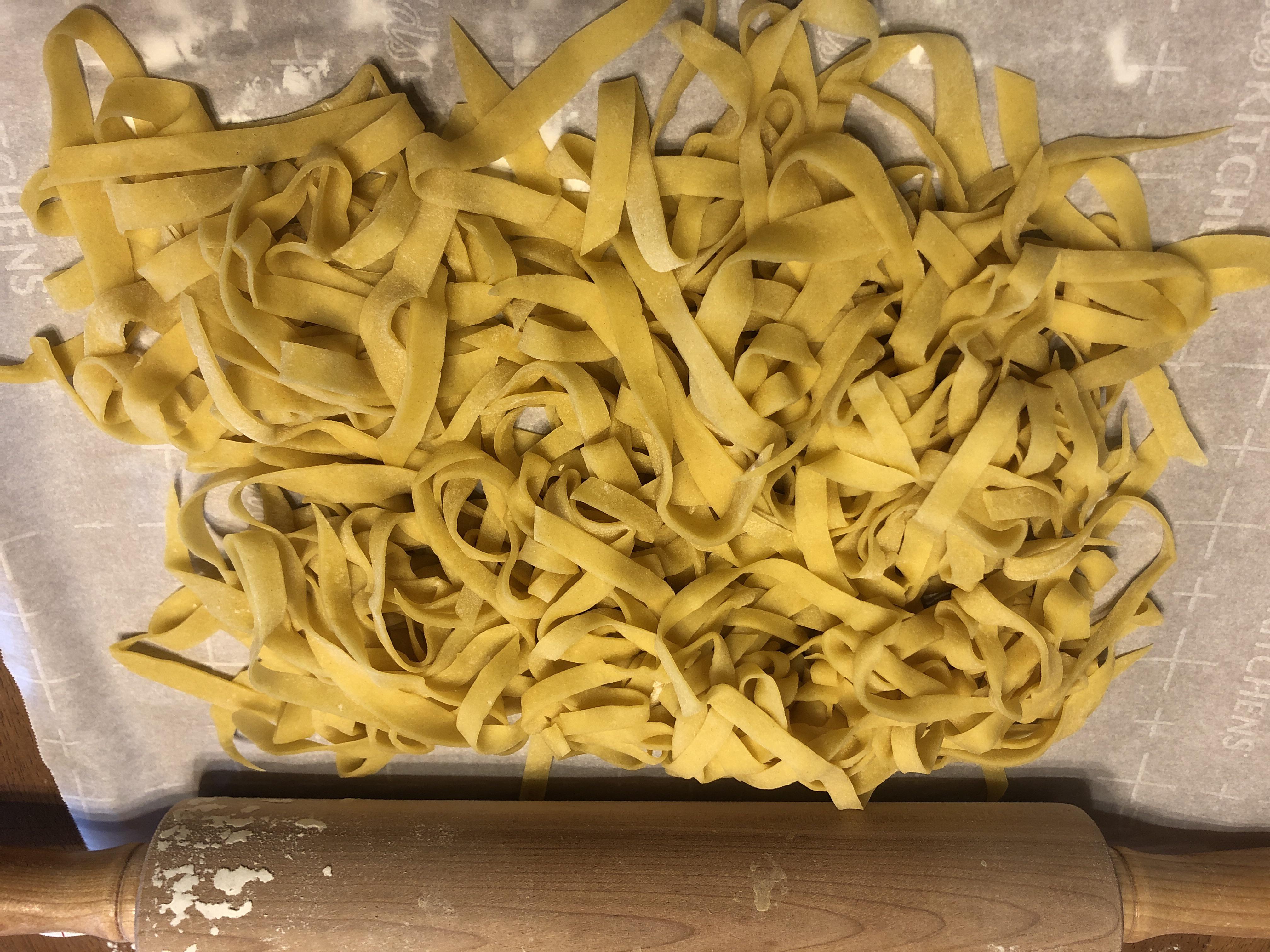 First time making pasta from scratch. Will not be the last. I’m so proud of myself, and I never ...