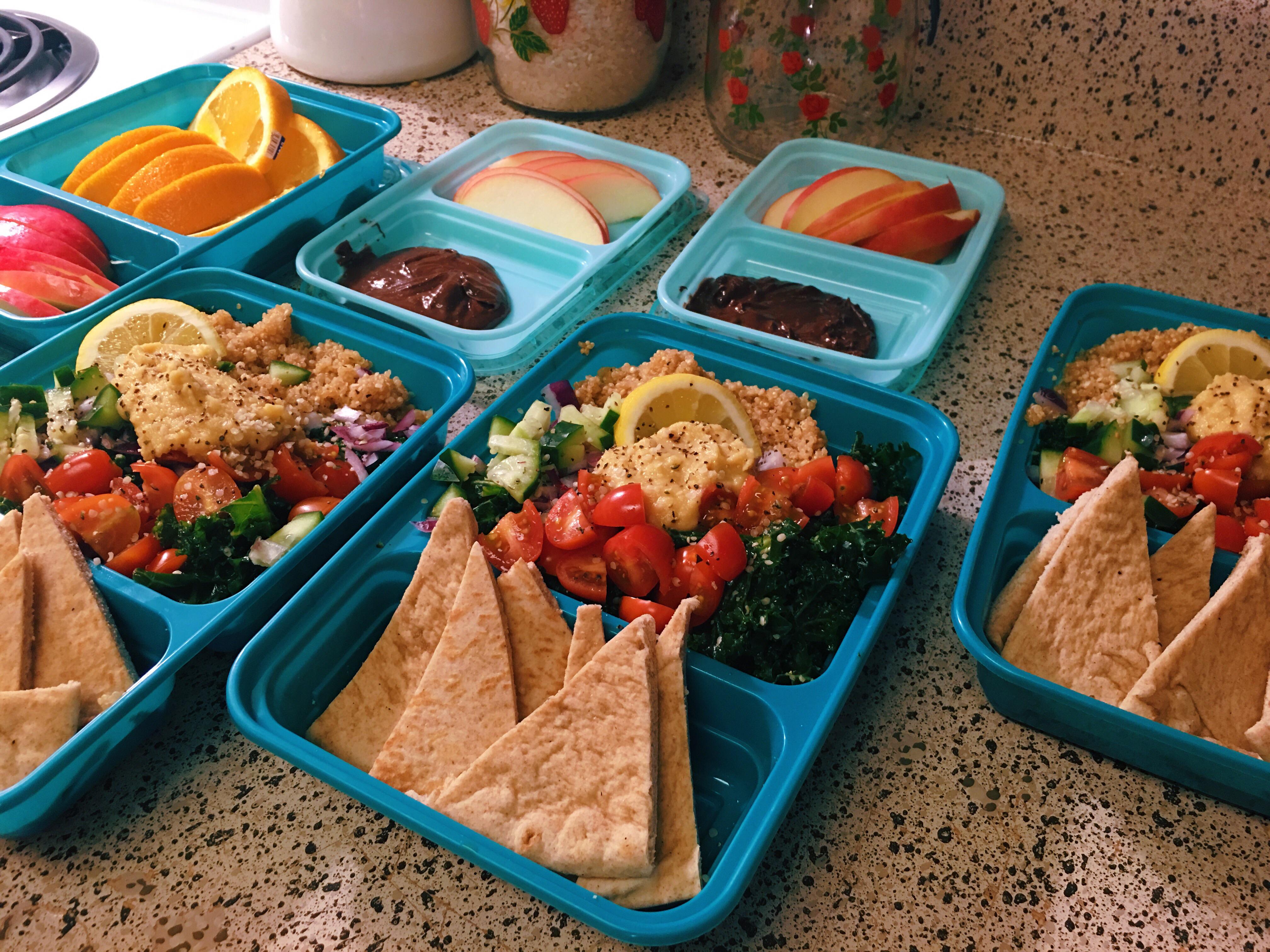First time meal prep for work lunches/snacks! | Scrolller