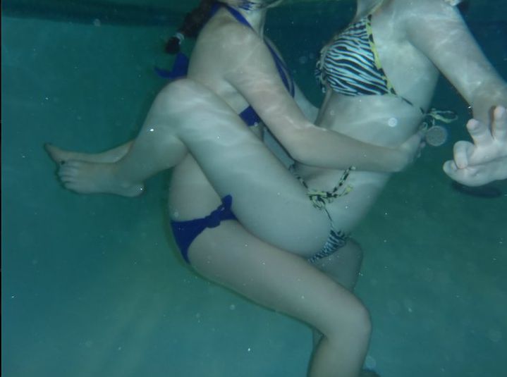 First time post - some underwater fun in our new pool~ | Scrolller