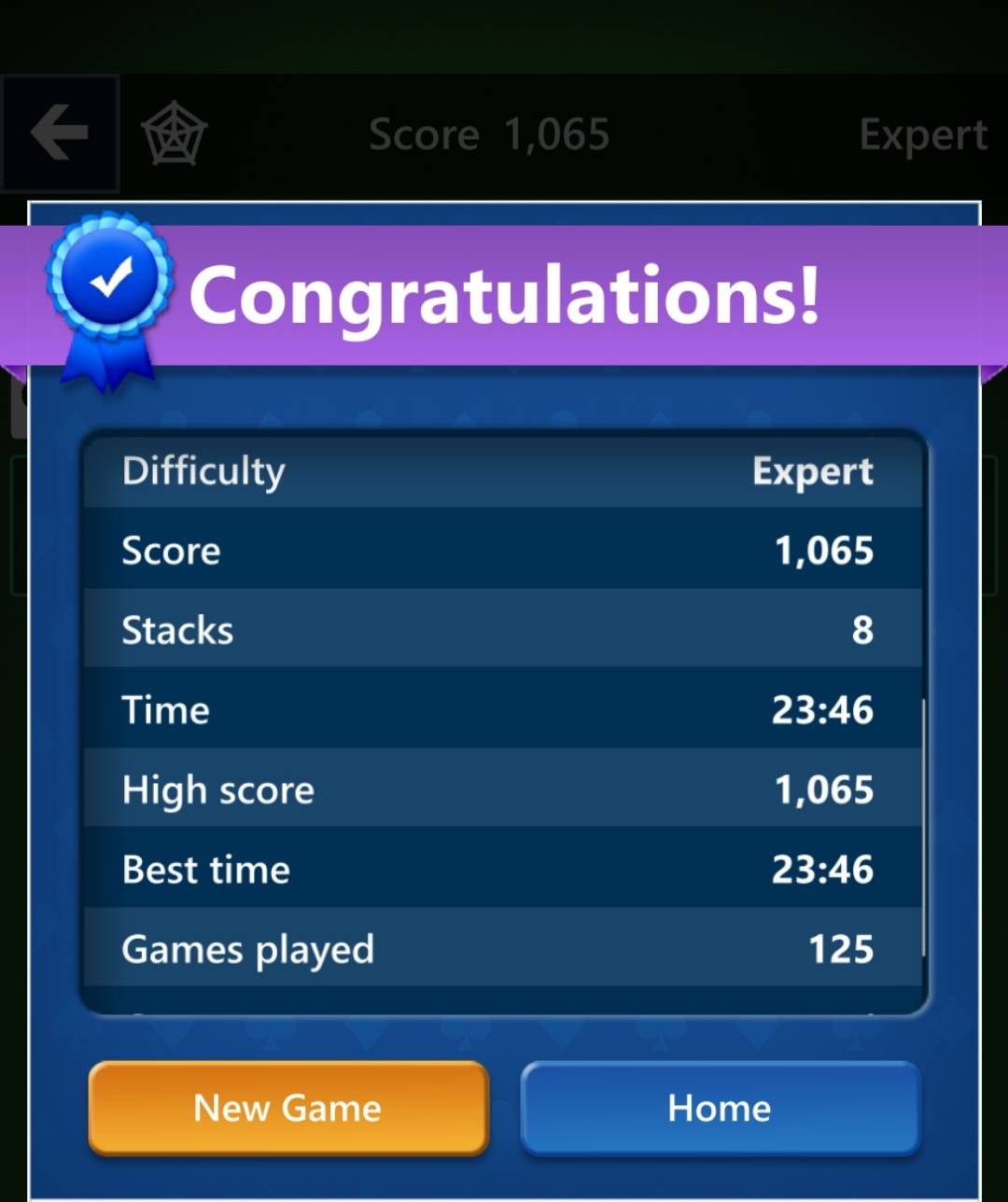 First time solving a 4 suit spider solitaire!! | Scrolller