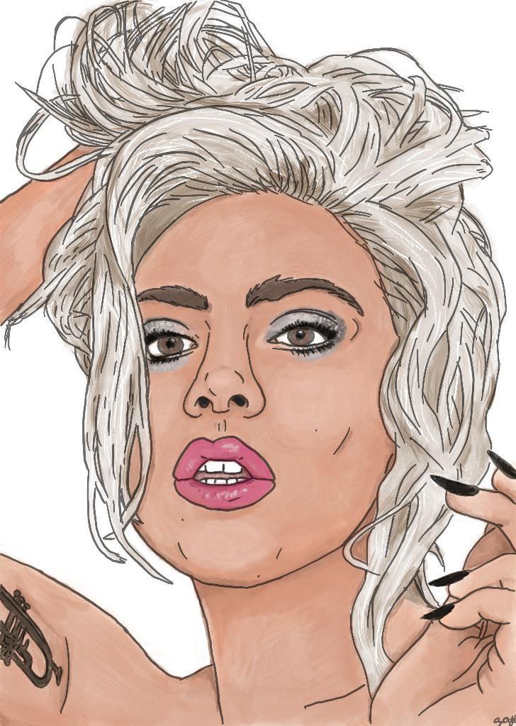 First time using Procreate on an iPad. Hope y’all enjoy this pic of Gaga (: | Scrolller