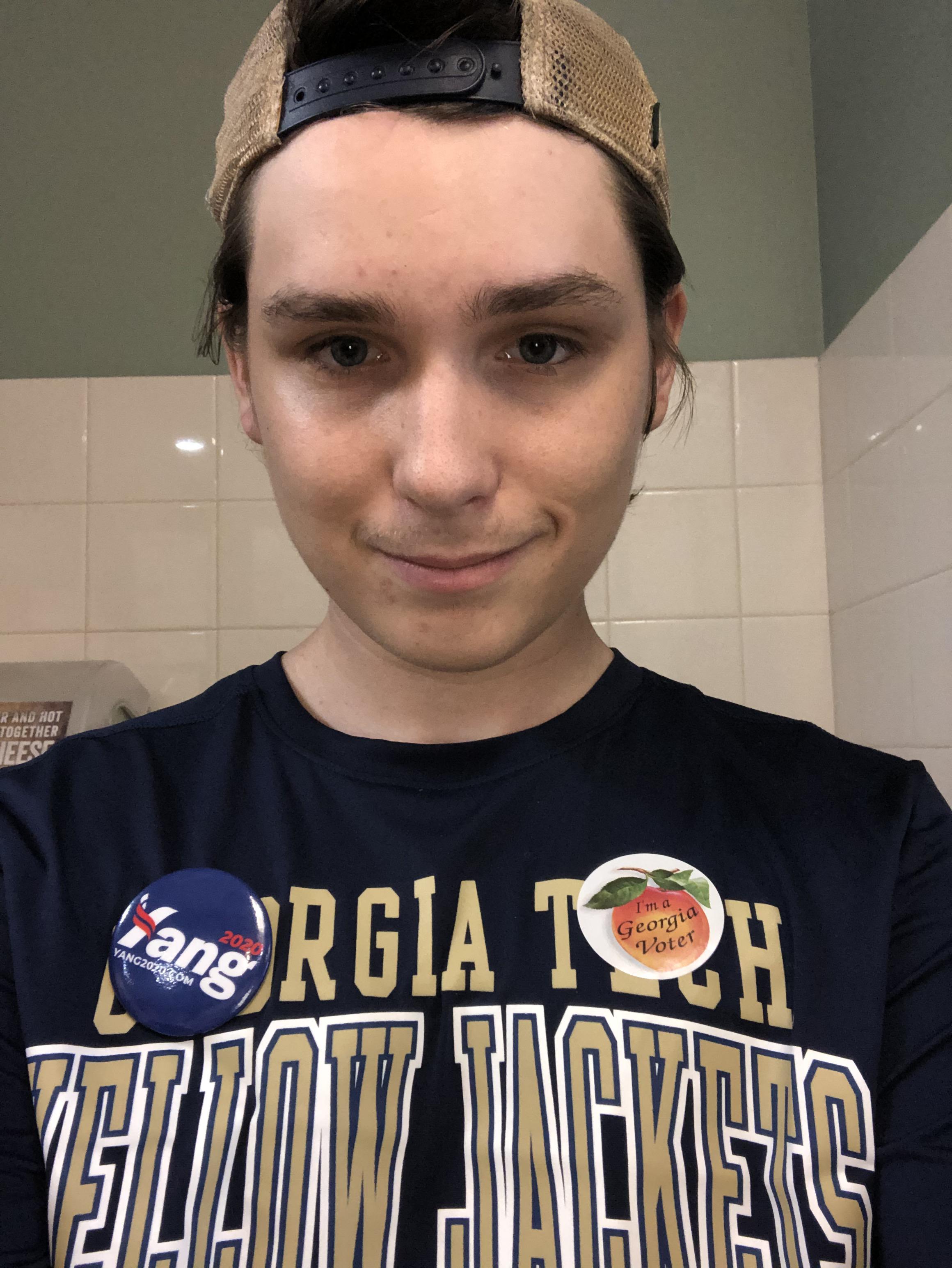 First time voting and proud! | Scrolller