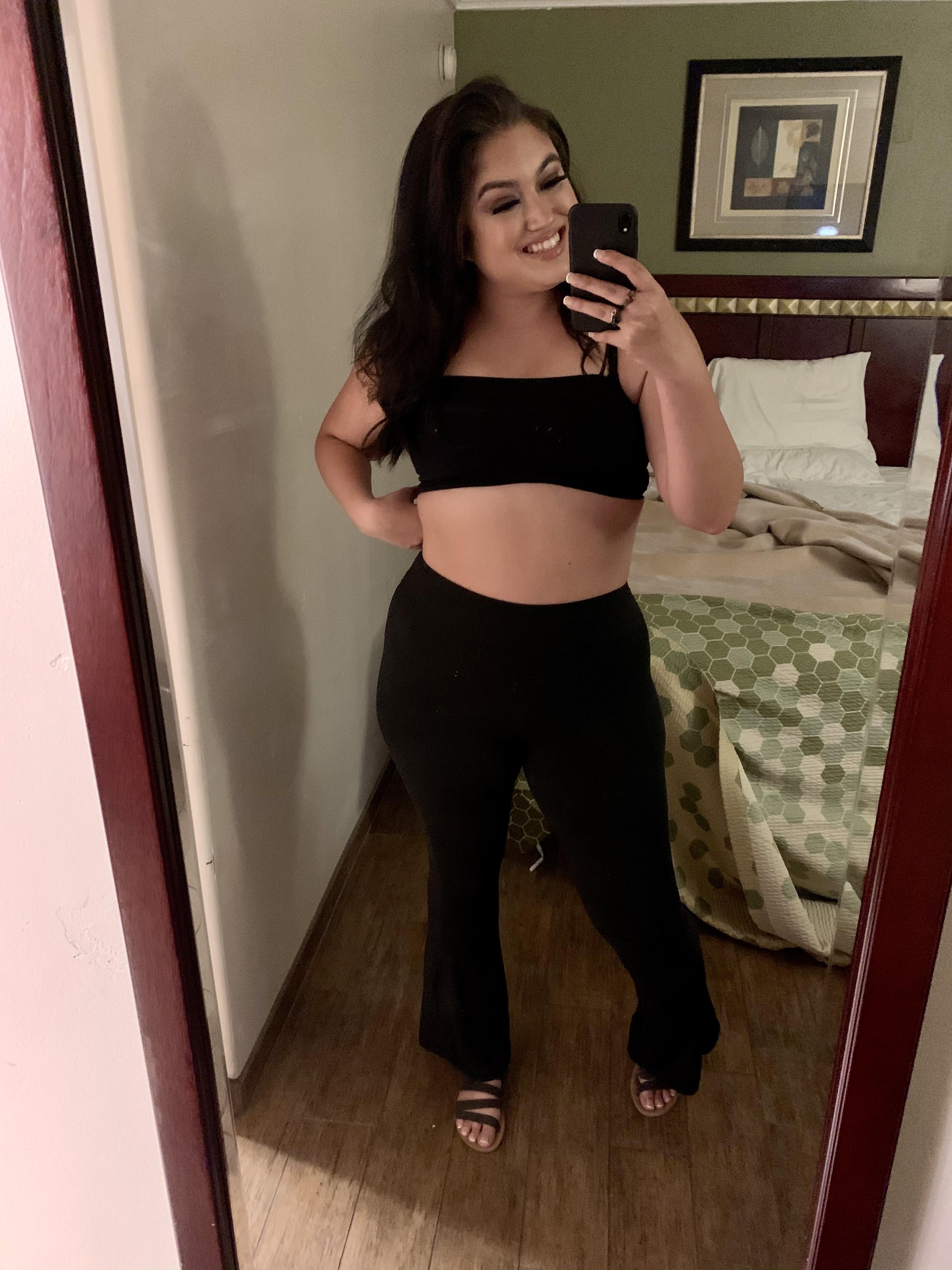 first time wearing a crop out | Scrolller