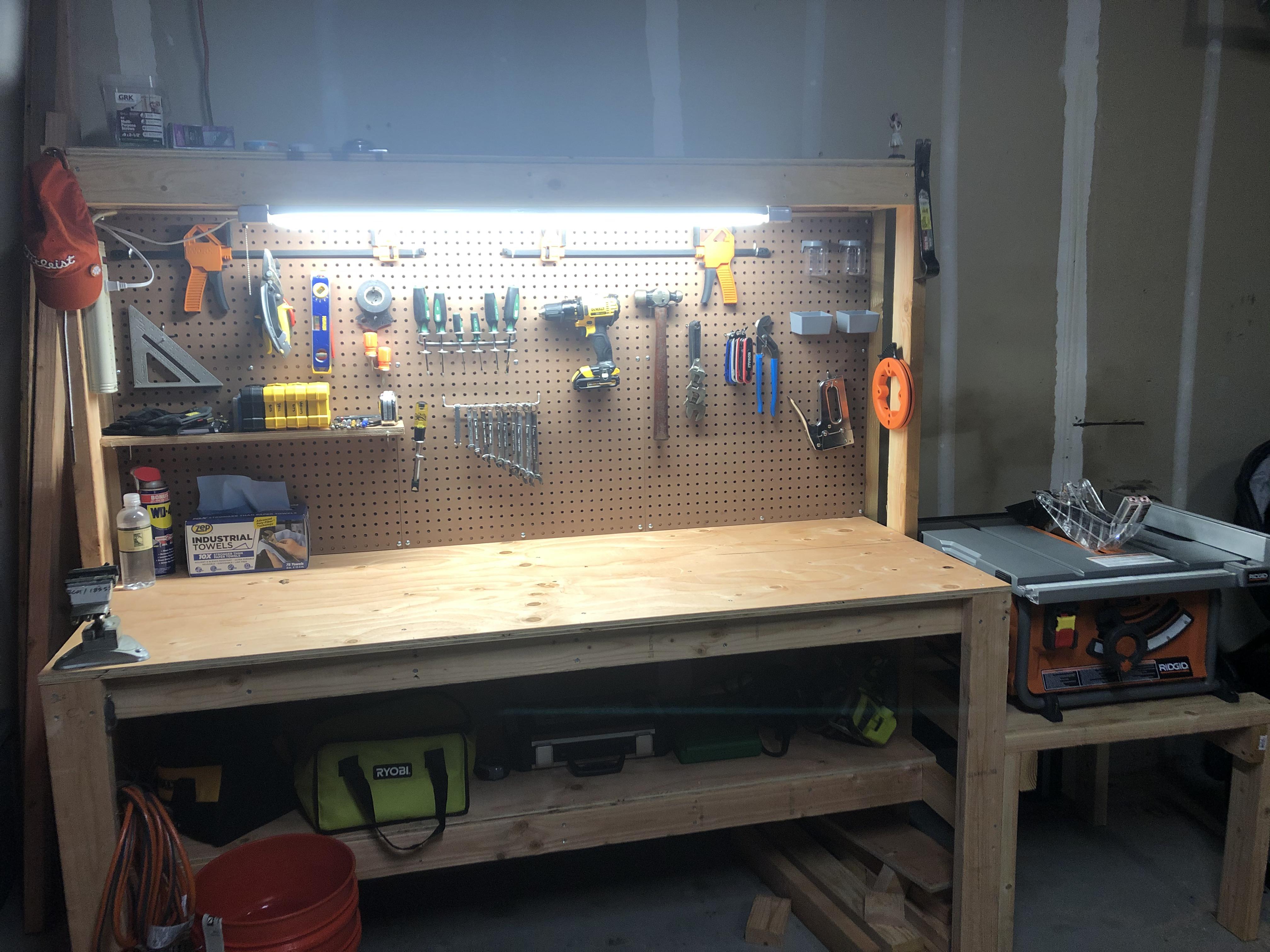First time workbench build in my new house! | Scrolller