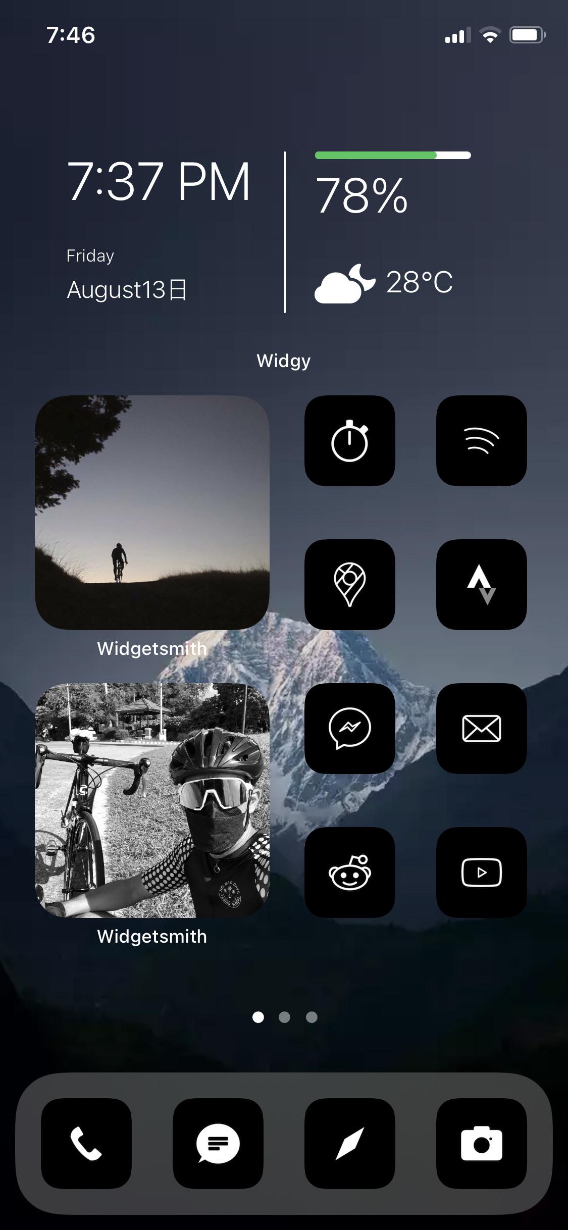 First try with Widgy on my homescreen | Scrolller