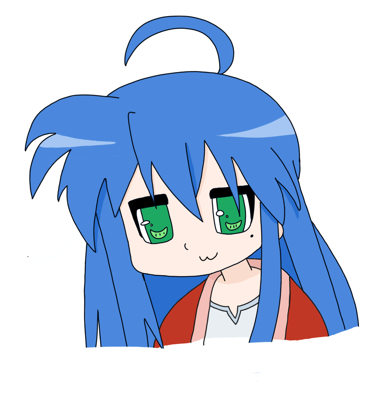 FIXED Konata Drawing I made, hope you guys enjoy it | Scrolller