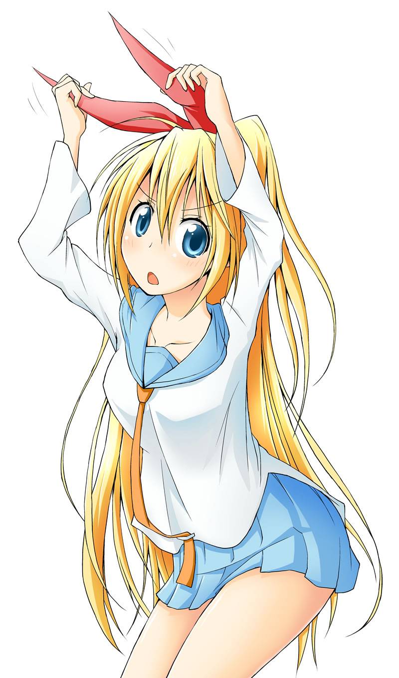 Fixing her ribbon just right. | Scrolller