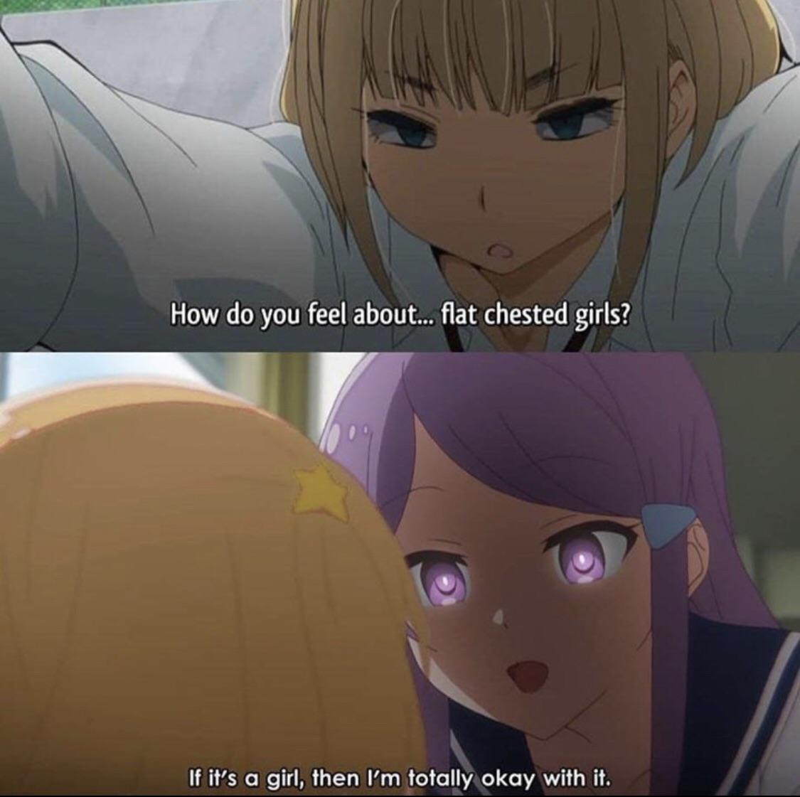 Flat chest is justice | Scrolller