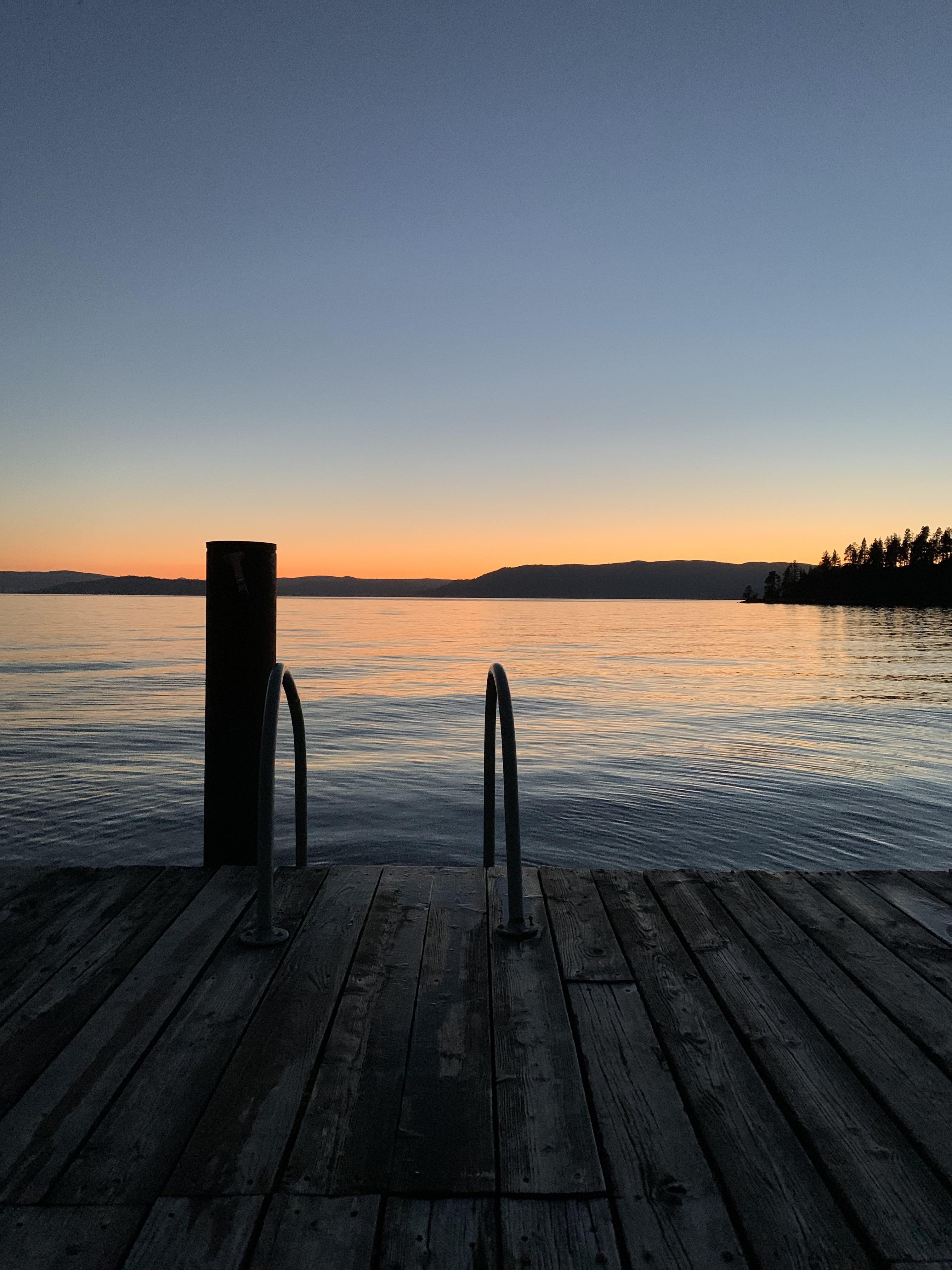 Flathead lake at sunset. | Scrolller